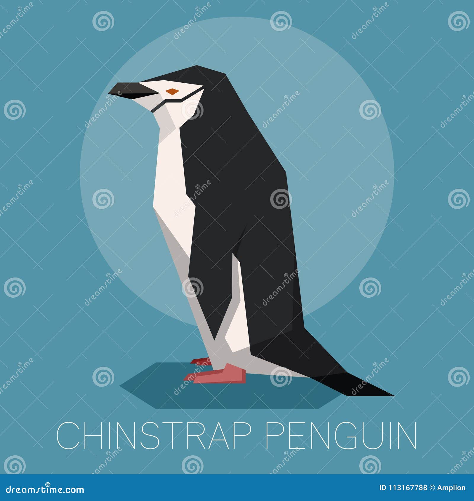 Chinstrap Penguin. Adelie Gentoo Bird. Vector Graphics Black And White ...