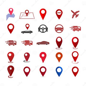 Vector Image Srt Positioning on the Map. Mark GPS Icon Stock Vector ...