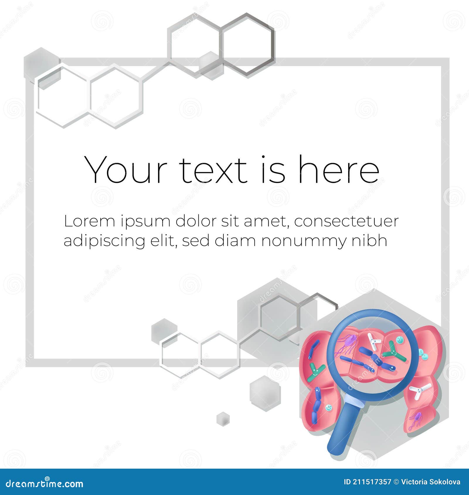 Vector Image Template, Frame for Slide Design Stock Vector ...