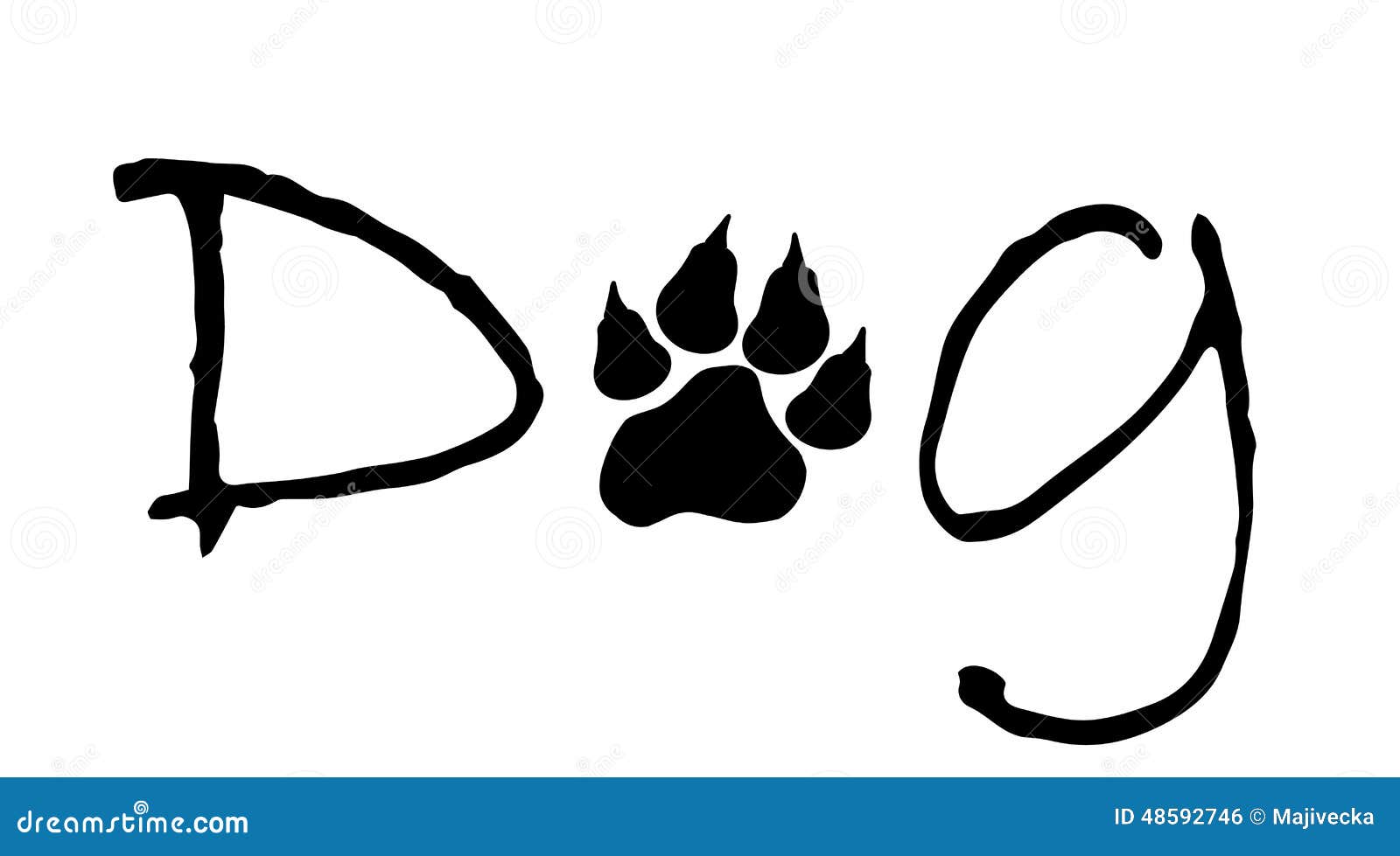 Vector image of text. stock vector. Illustration of veterinary - 48592746