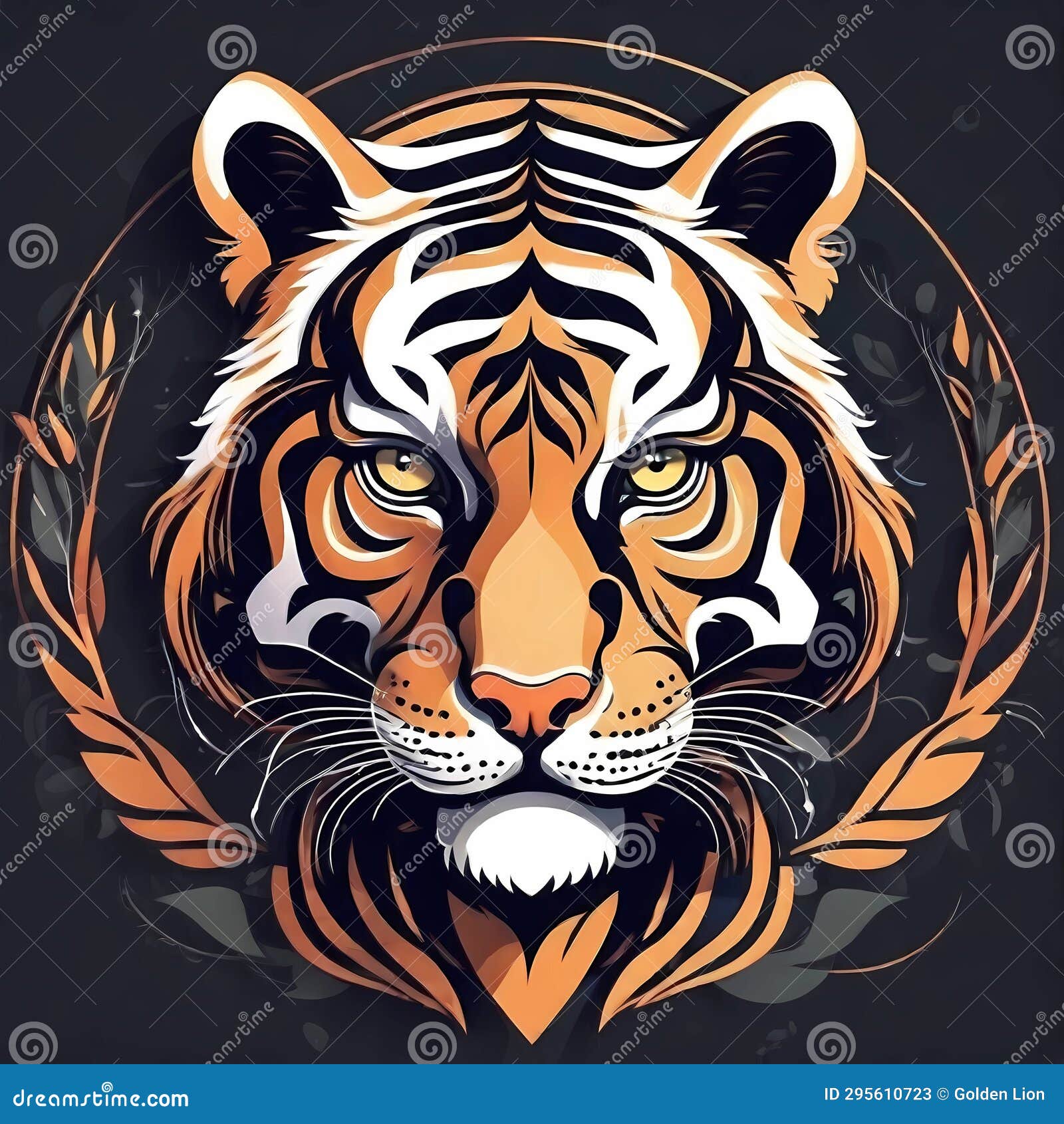 Vector image of a tiger stock illustration. Illustration of drawing ...