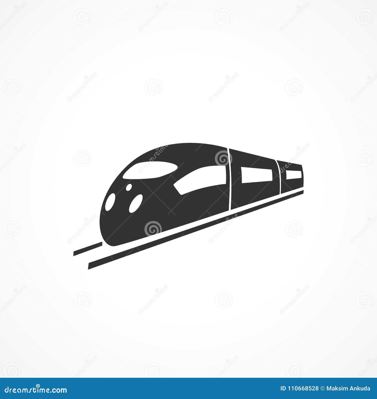 Vector image train icon. stock illustration. Illustration of station ...