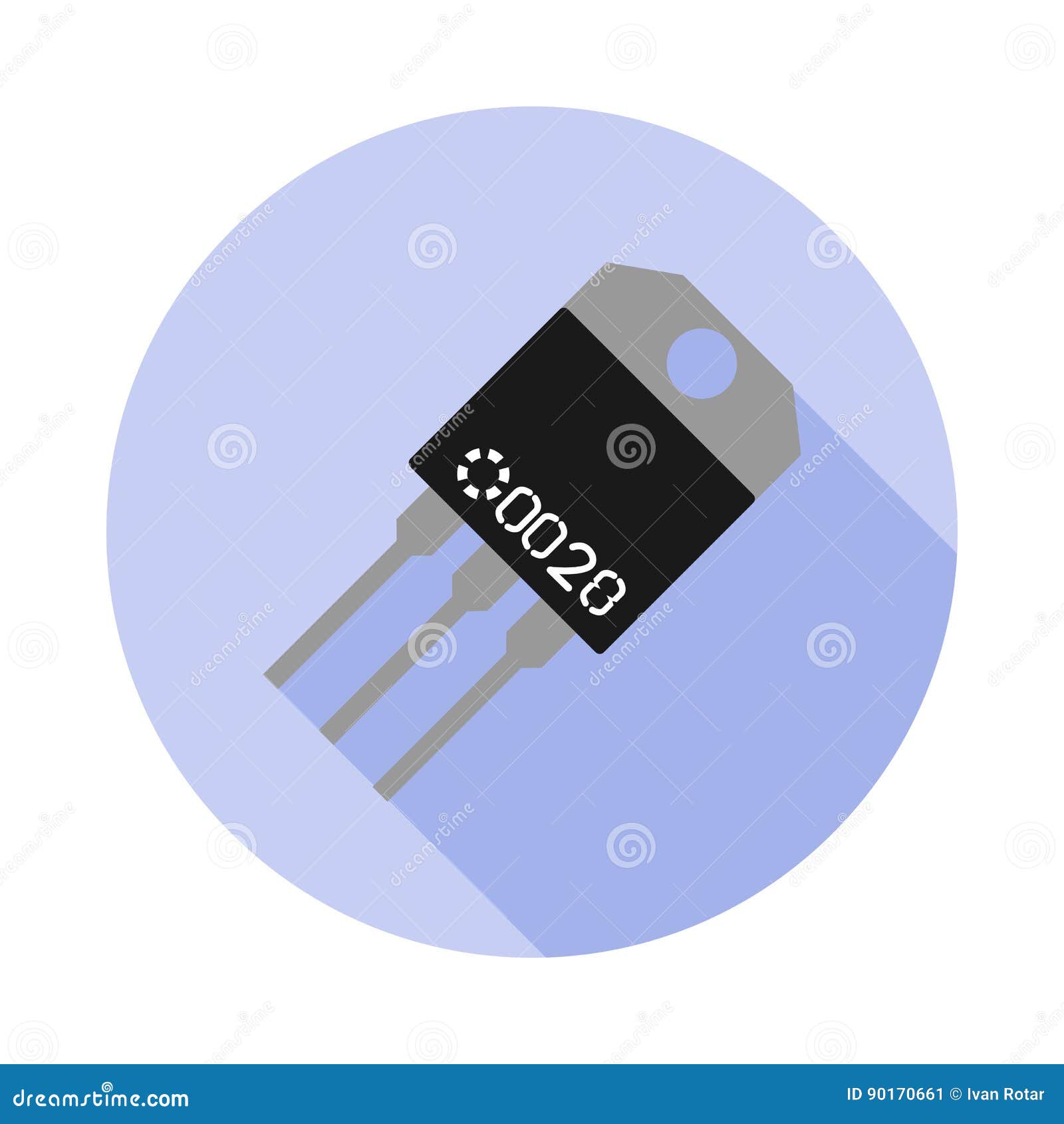 Vector Image of a Transistor Stock Vector - Illustration of design ...