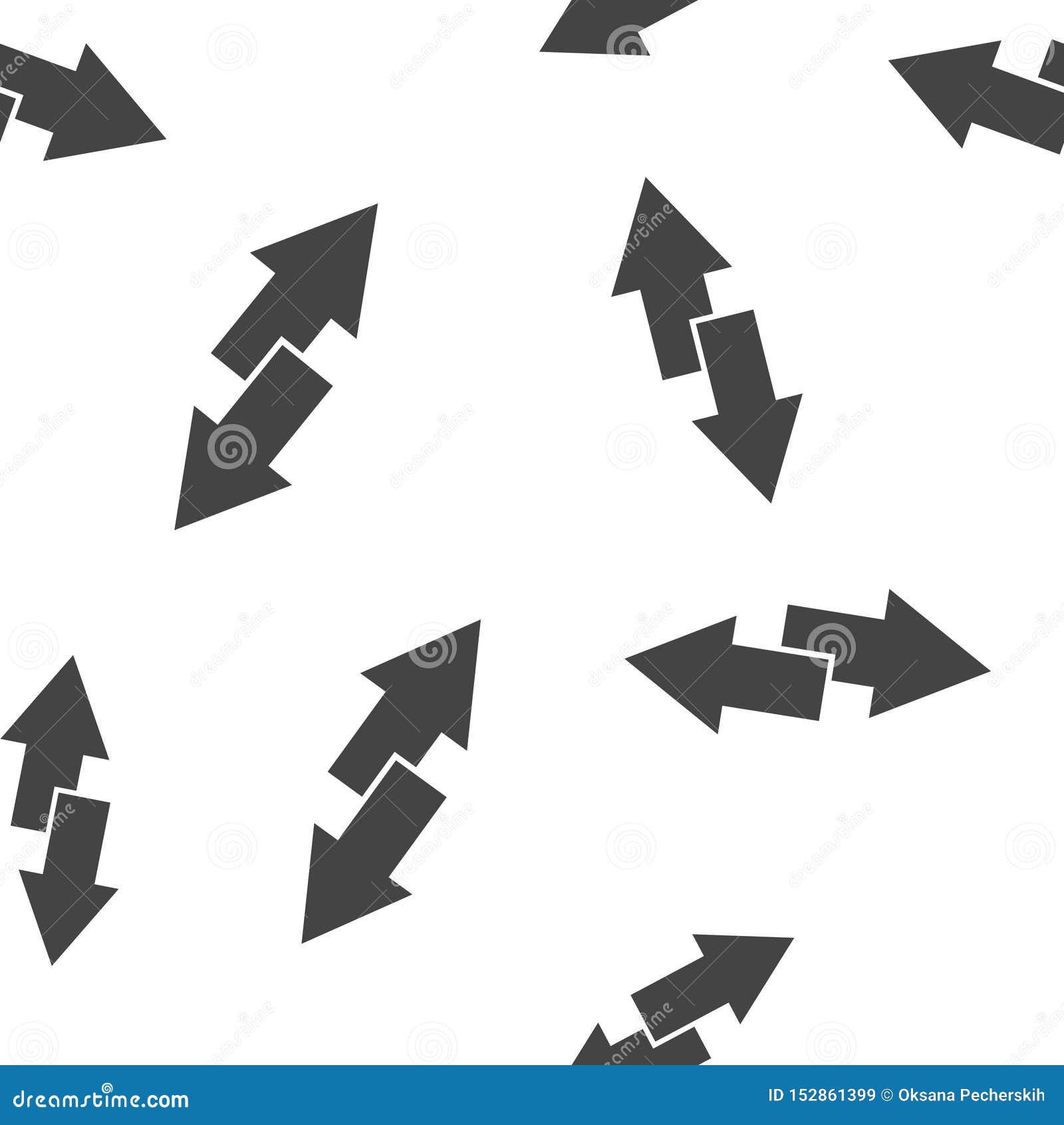 Vector Image Two Arrows. Right Arrow and Left Arrow Stock Vector ...