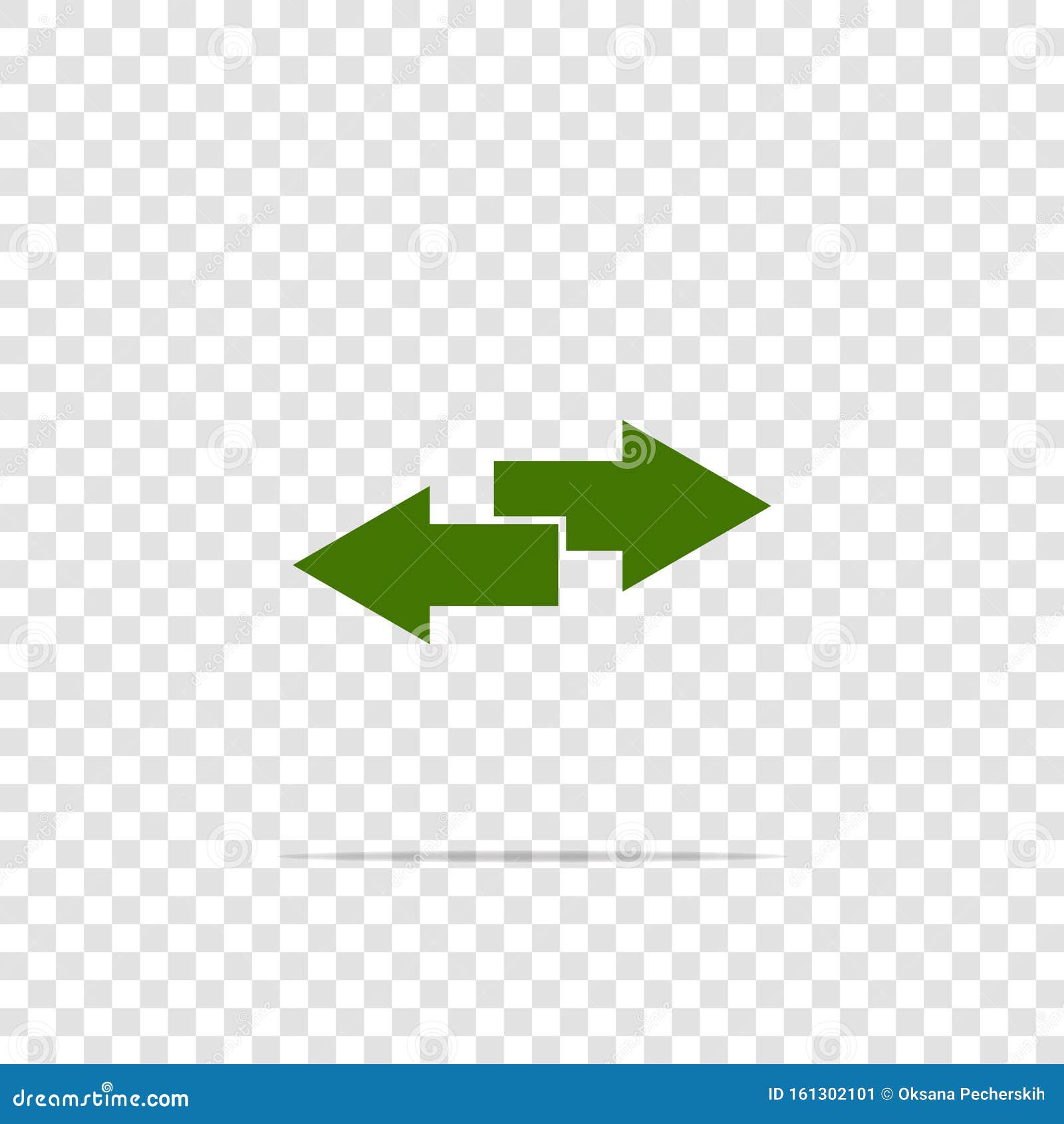 Vector Image Two Arrows. Right Arrow and Left Arrow Stock Vector ...