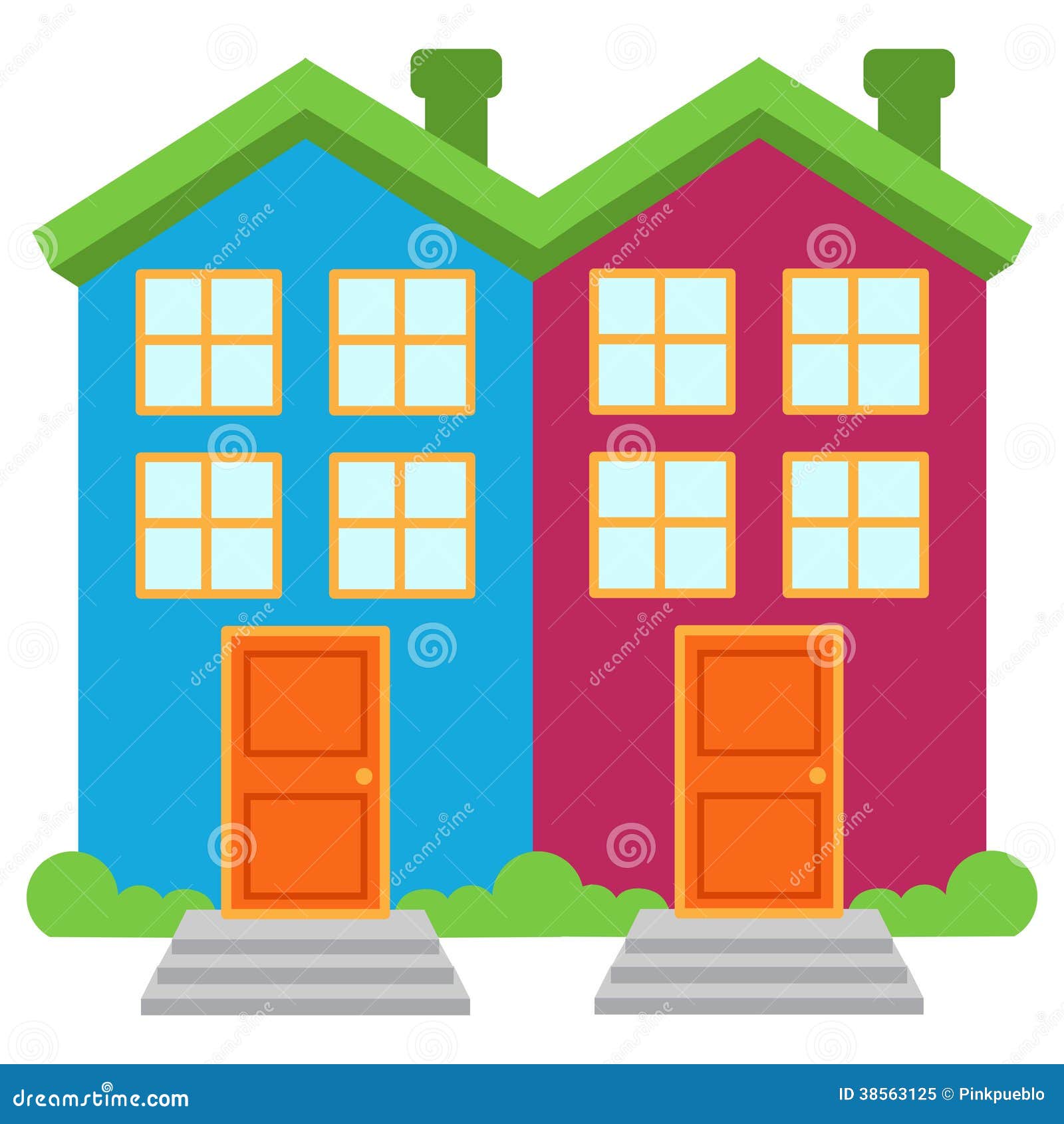 Detached House Clipart Scrapbook