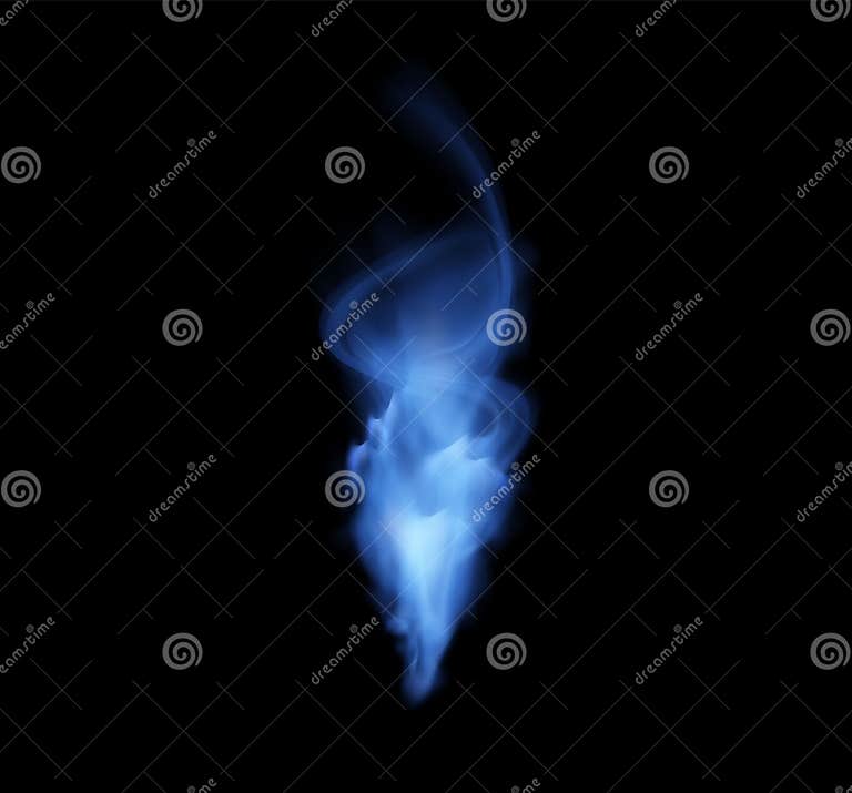 Vector Image Vertical Smoke Magic Effect in Blue, Creating a Cloudy ...