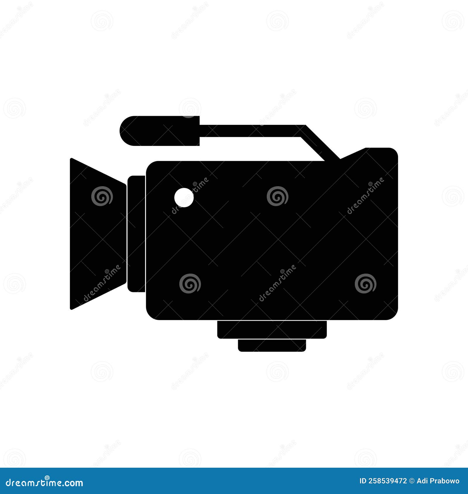 Vector Image of a Video Recording Camera, this Vector Can Be Used for ...