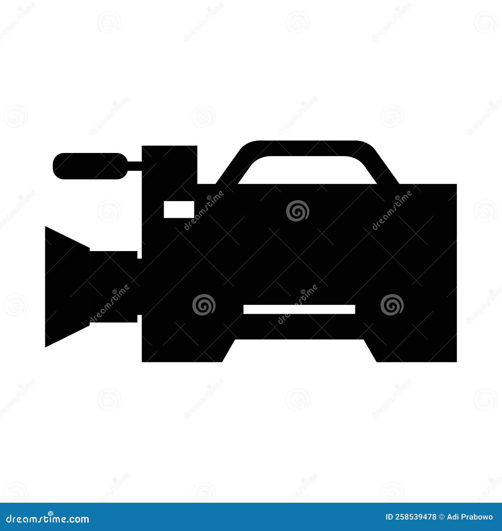Vector Image of a Video Recording Camera, this Vector Can Be Used for ...