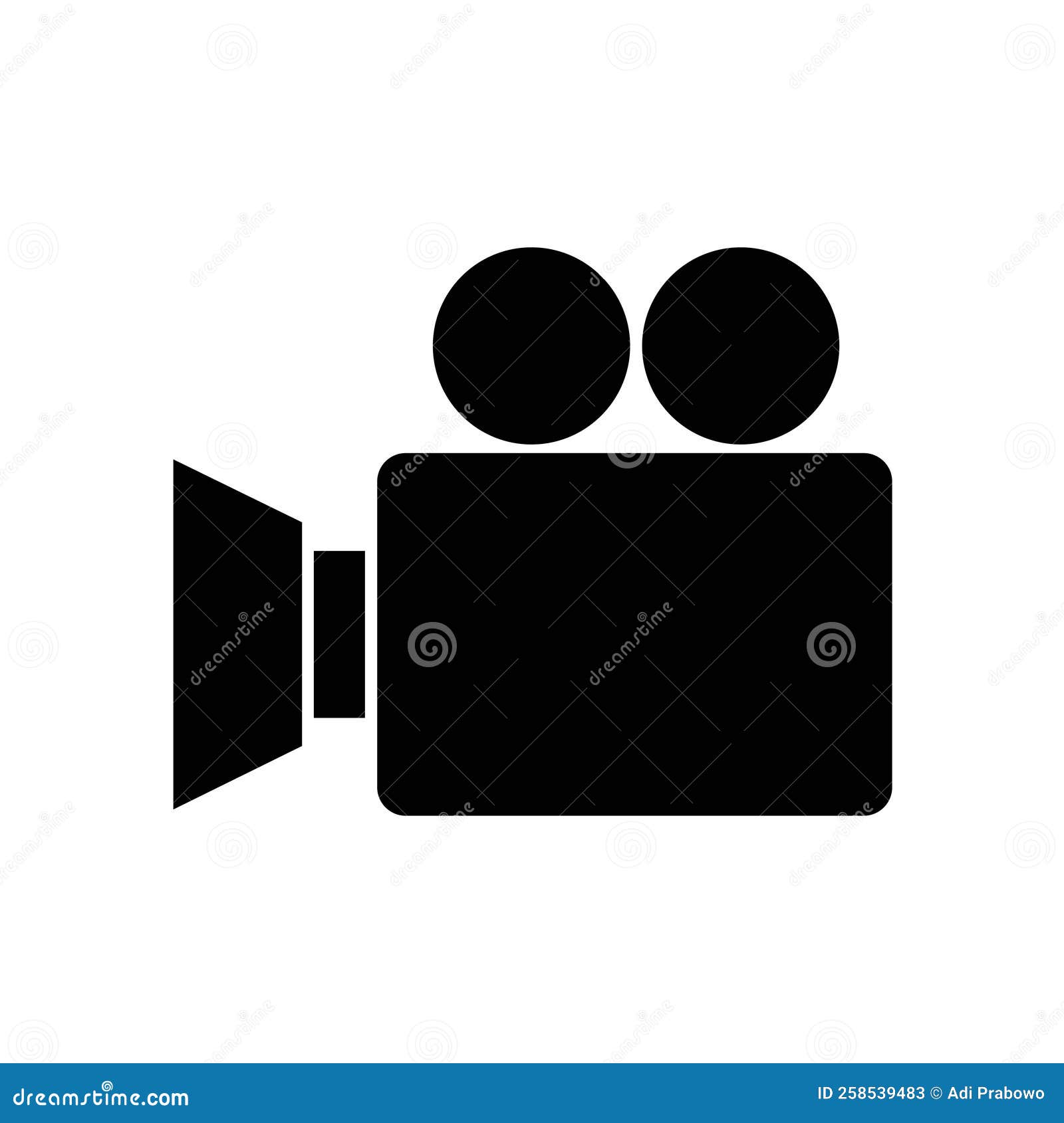 Vector Image of a Video Recording Camera, this Vector Can Be Used for ...