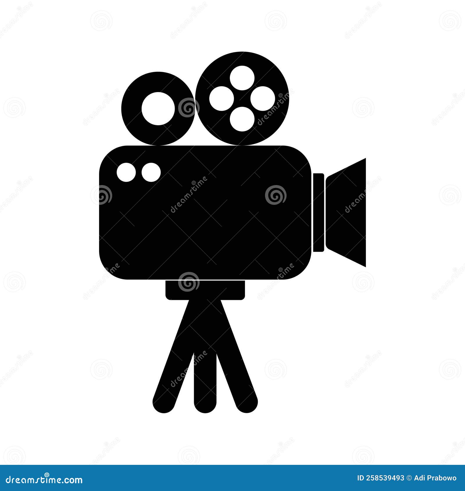 Vector Image of a Video Recording Camera, this Vector Can Be Used for ...