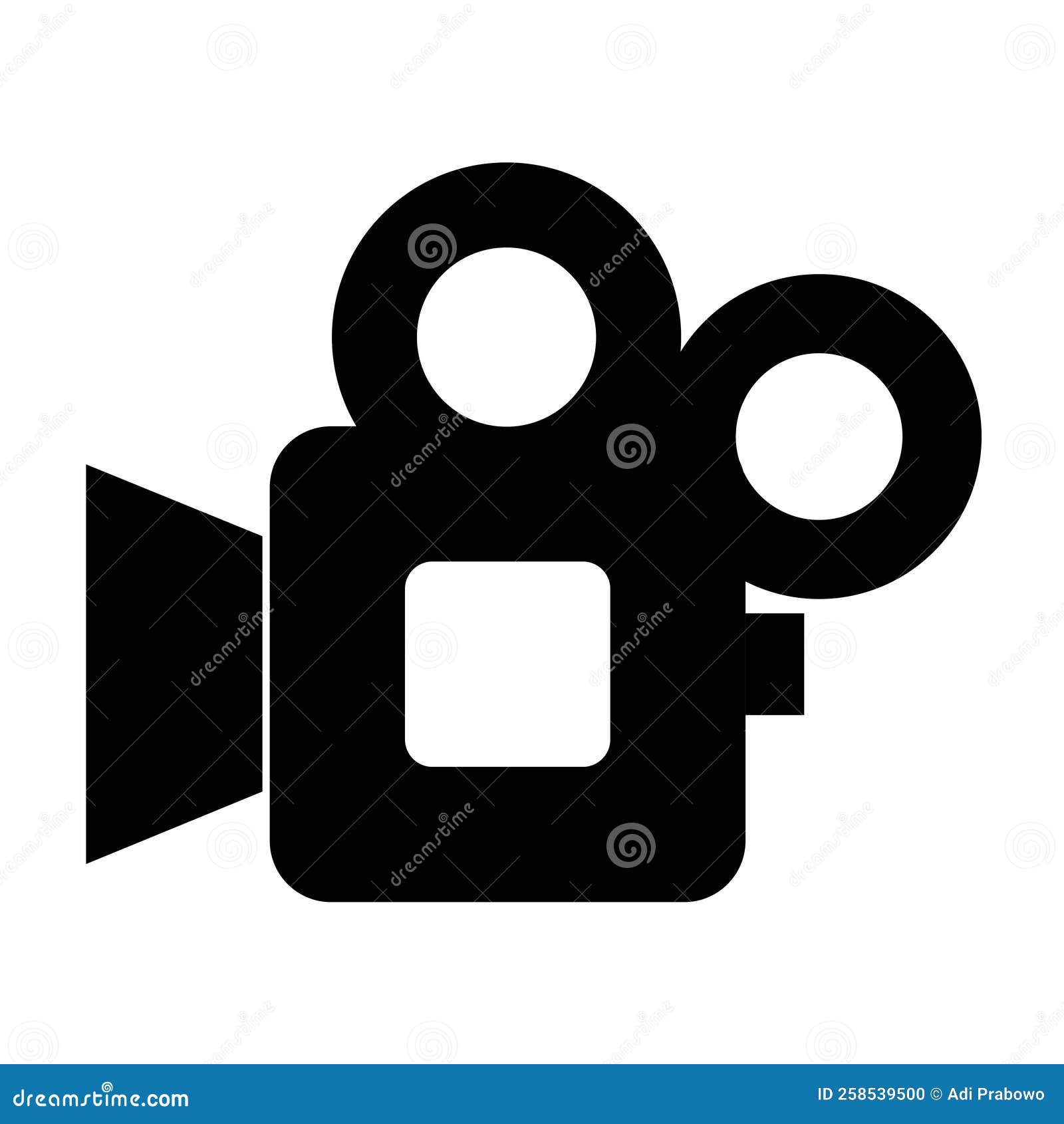 Vector Image of a Video Recording Camera, this Vector Can Be Used for ...