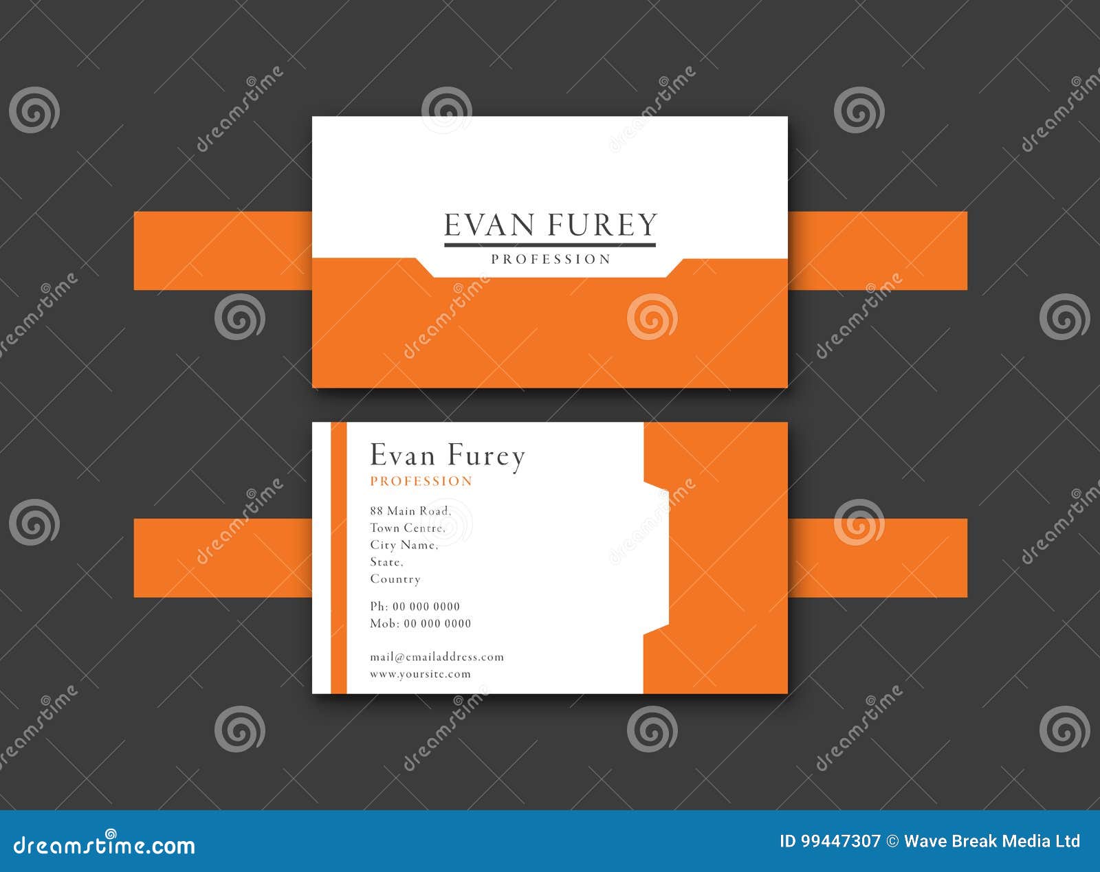 Vector Image of Visiting Card Template Stock Vector - Illustration of ...