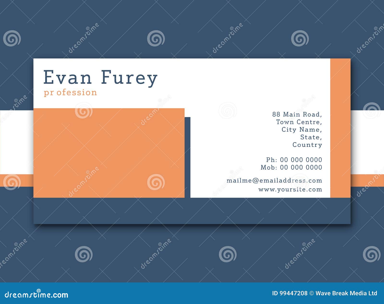 Vector Image of Visiting Card Template Stock Vector - Illustration of ...