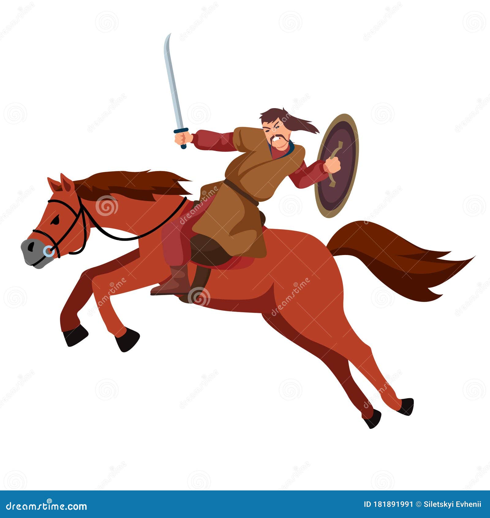 Mongol Warrior Horseback