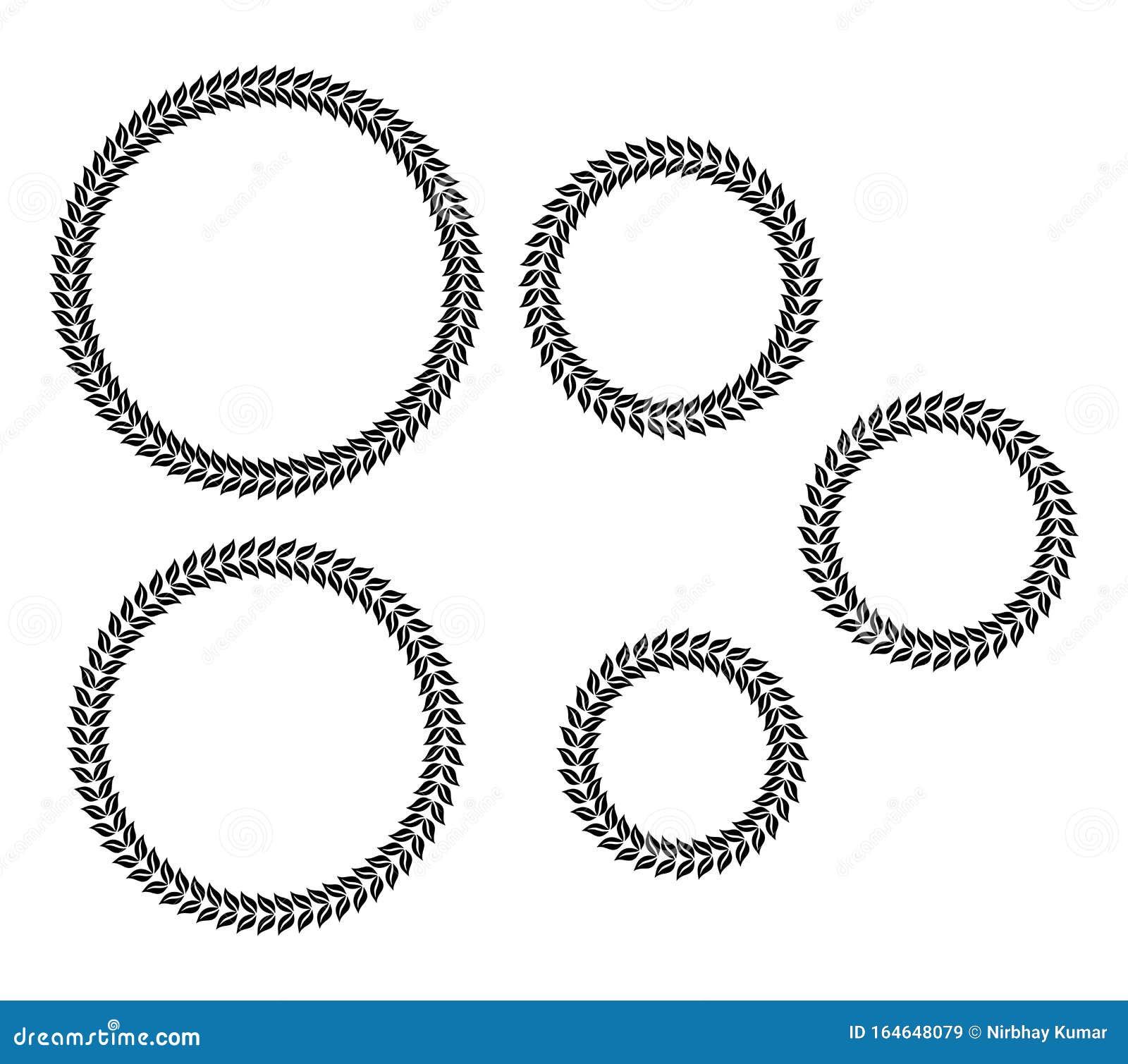 Vector Crest Laurel Wreaths Design Stock Vector - Illustration of ...