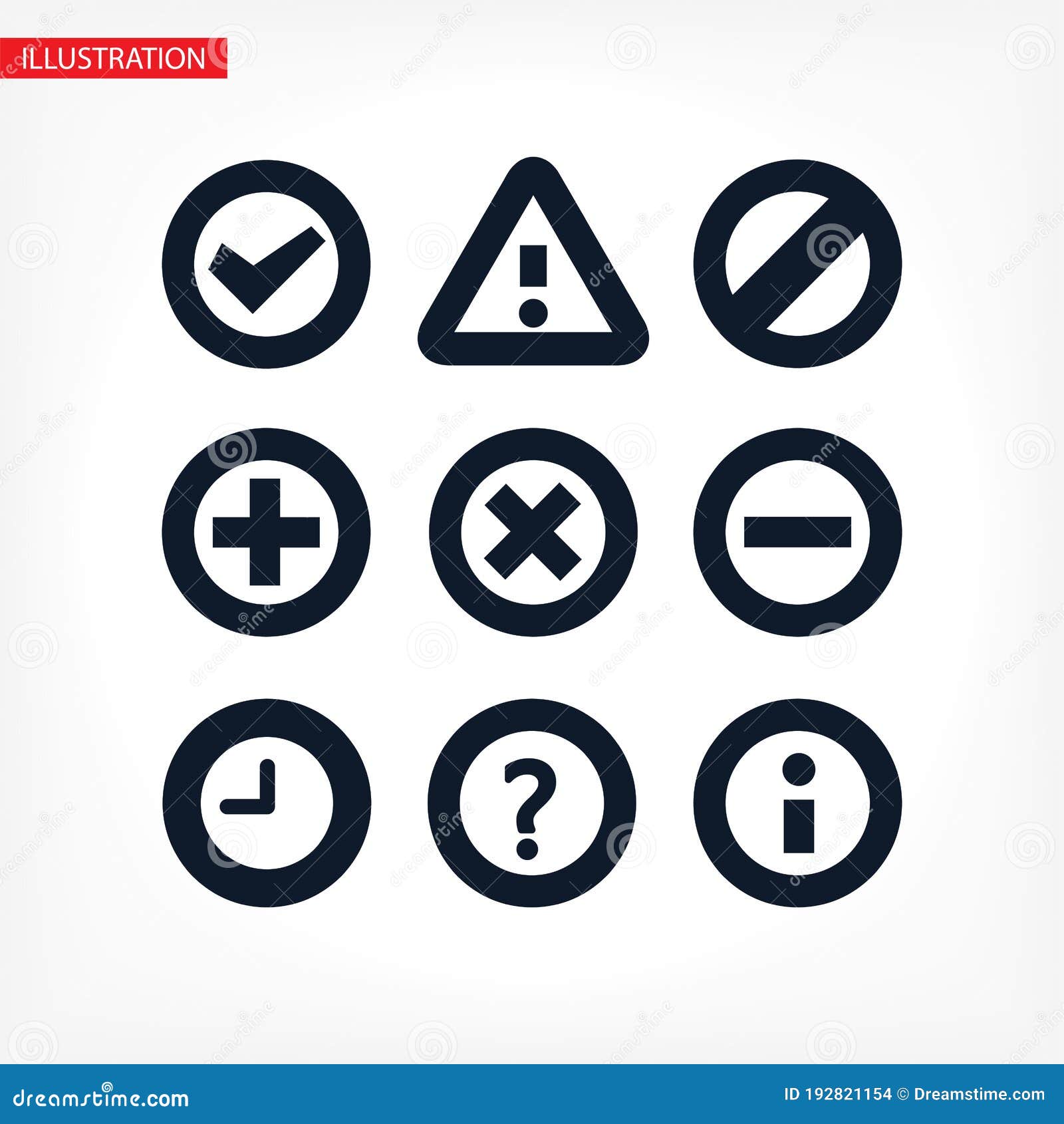 Information and Notification Vector Icon Stock Illustration ...