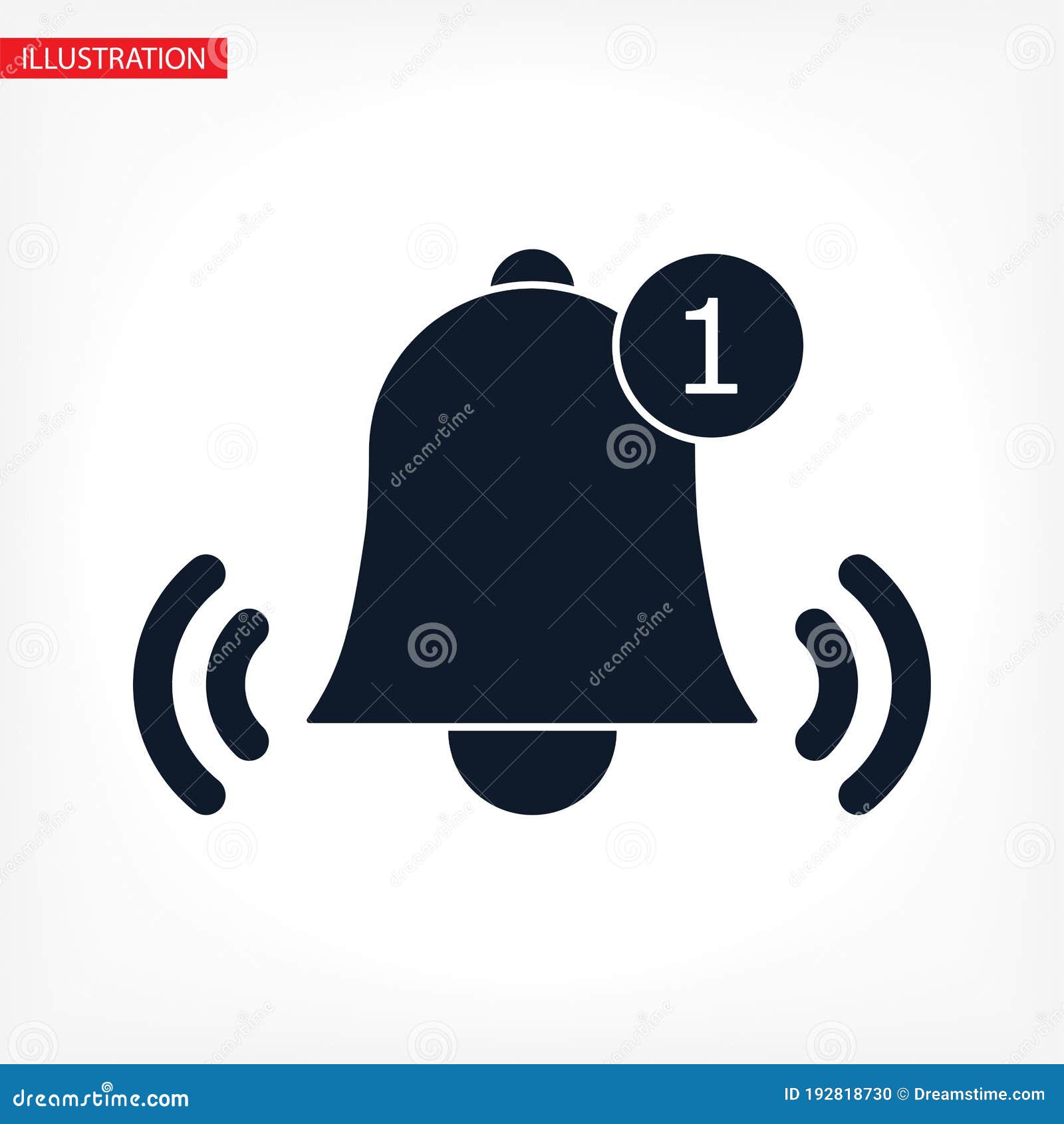Notifications Vector Icon . Reminder, Mute Symbol; EPS Notifications ...