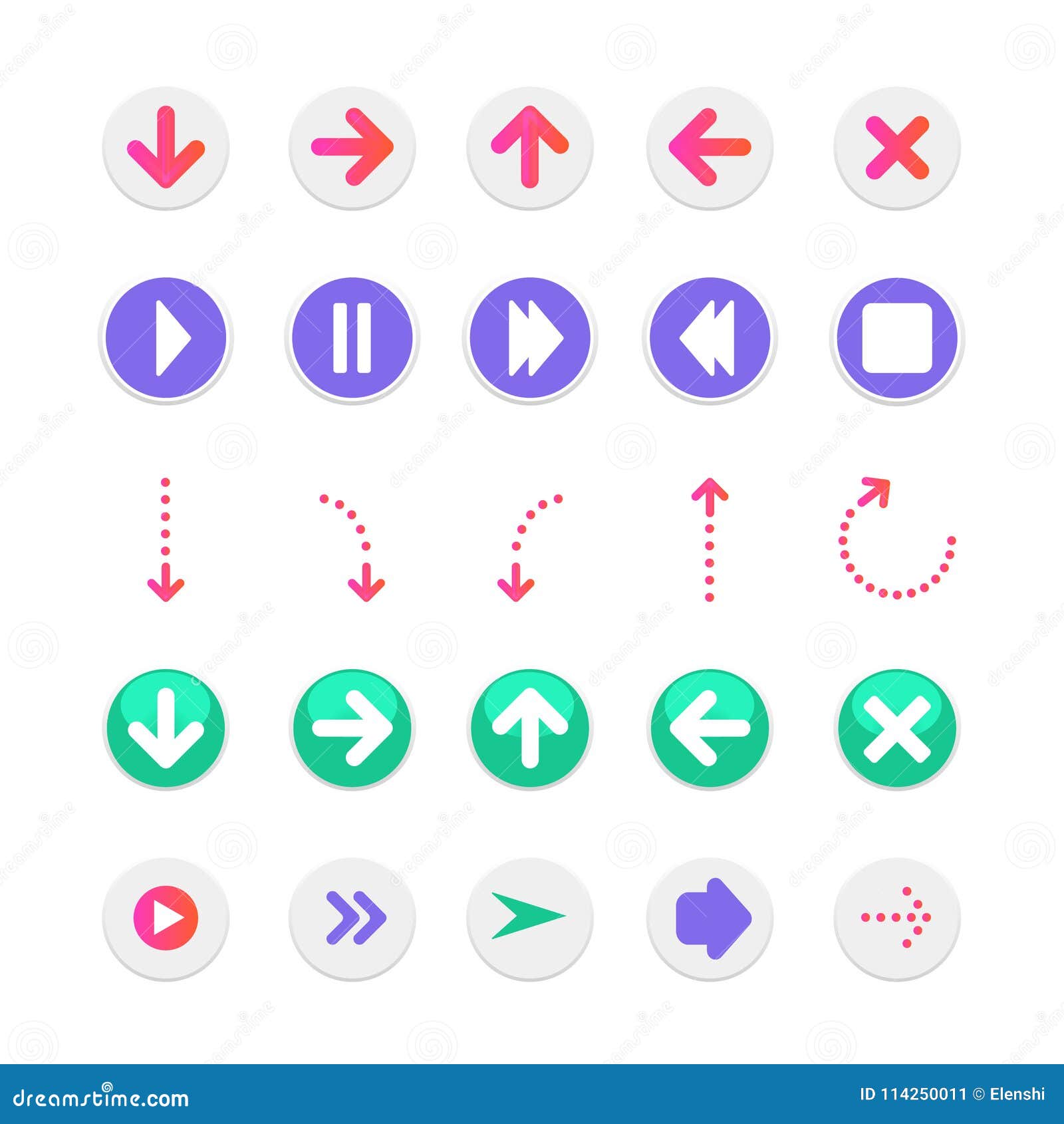 Vector Images of Arrows. Arrows for Banner. Trendy Stylish Red Arrows ...