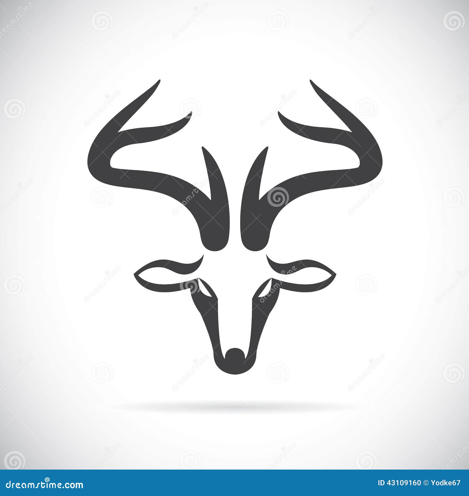 Vector images of deer head stock vector. Illustration of animal - 43109160