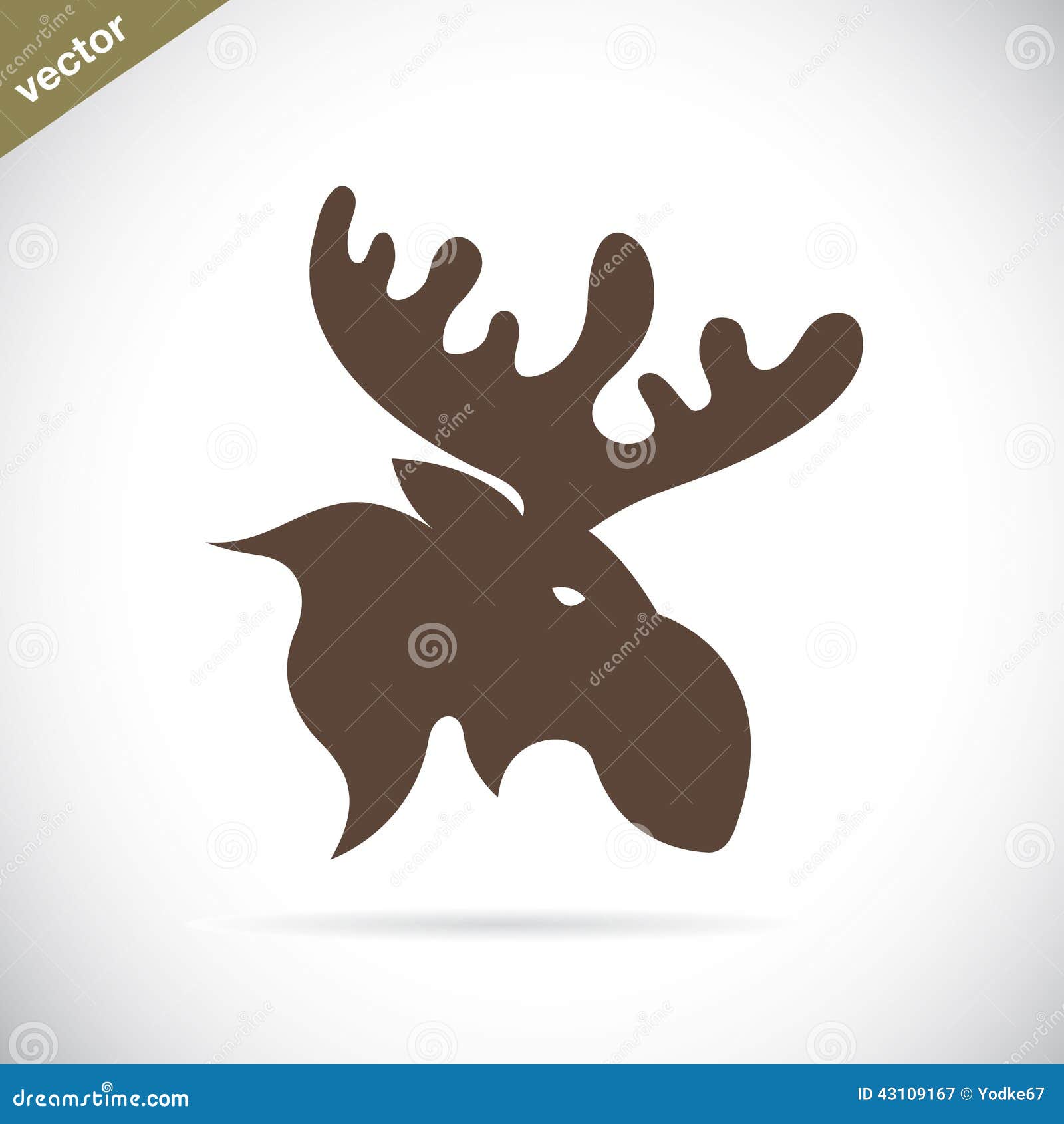 Moose Elk Red Deer Tracks Black Footprints Vector Illustration ...