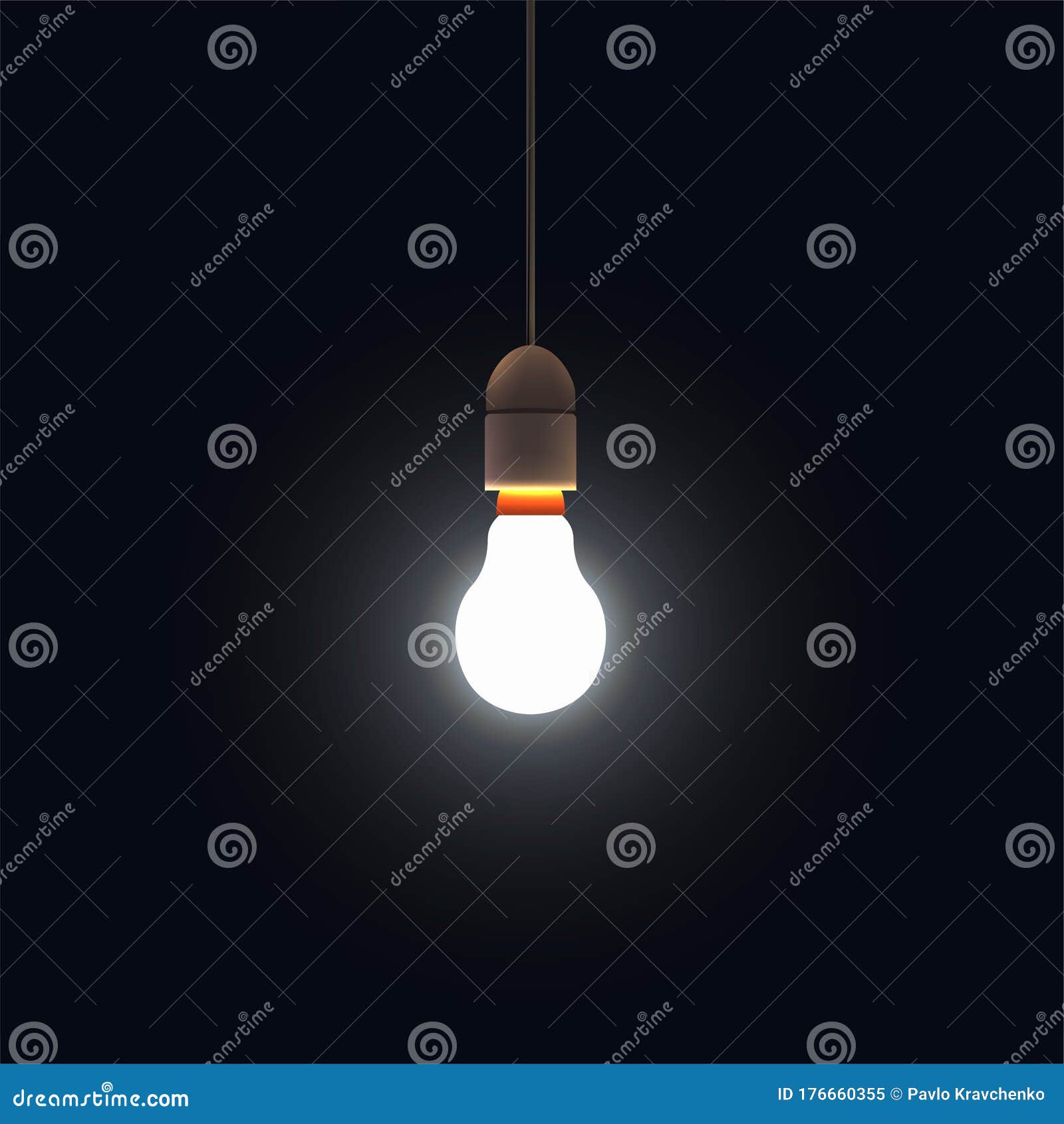 The Incandescent Lamp Icon. Lamp And Bulb, Lightbulb, Filament Lamp ...
