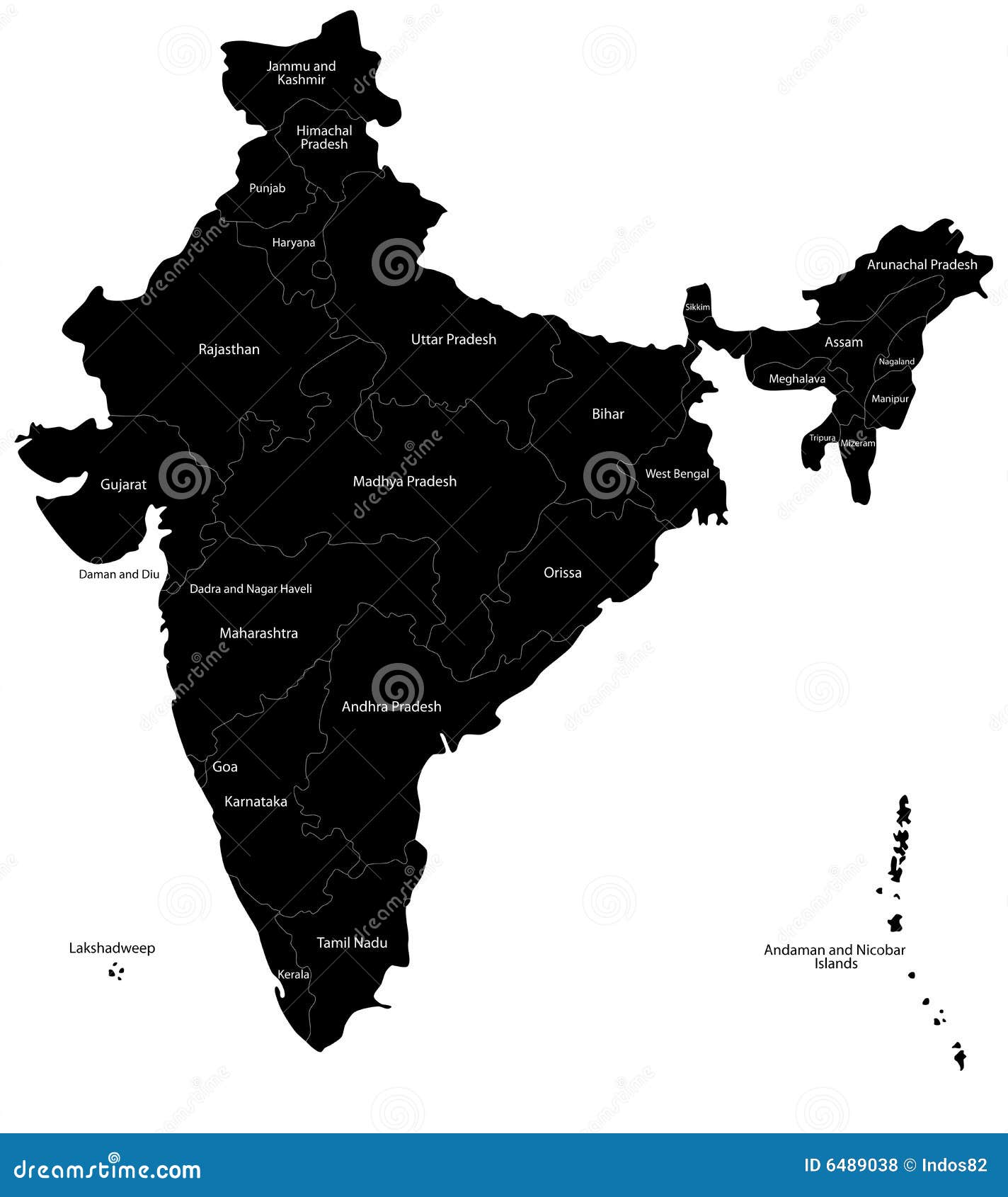 Vector India map stock vector. Illustration of illuminated - 6489038
