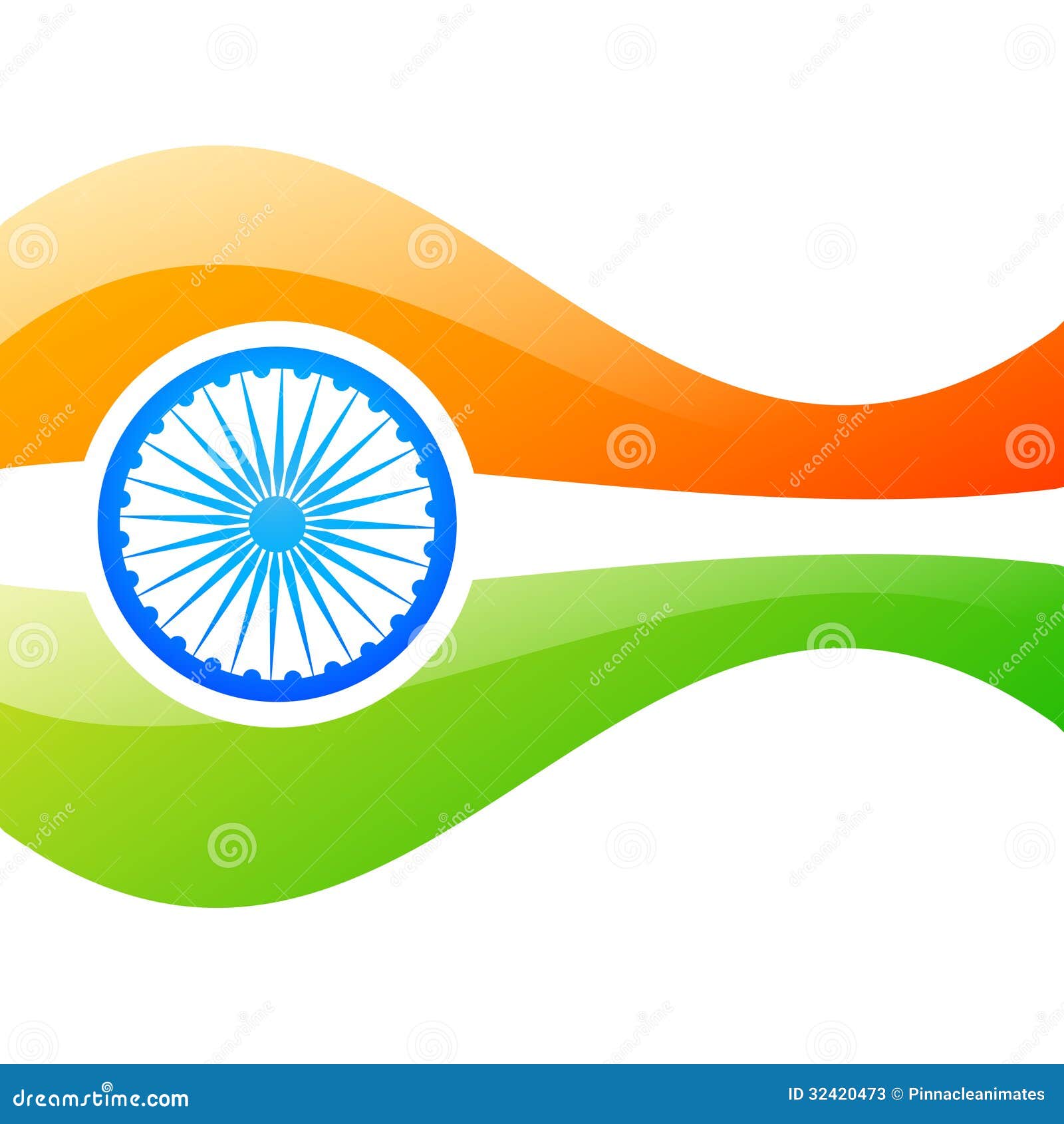 Vector indian flag design stock vector. Illustration of design - 32420473