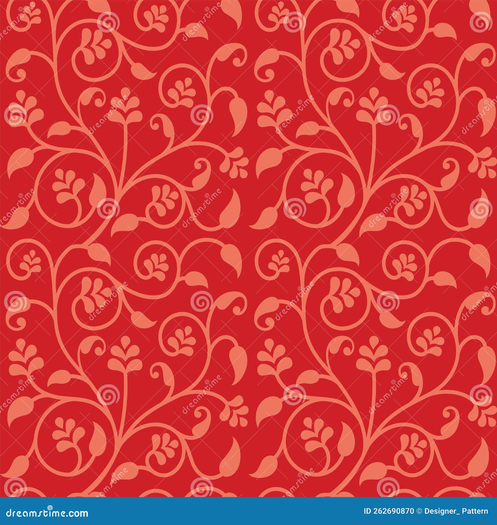 Vector Indian Floral Bail Seamless Pattern Digital Textile Print. Stock ...