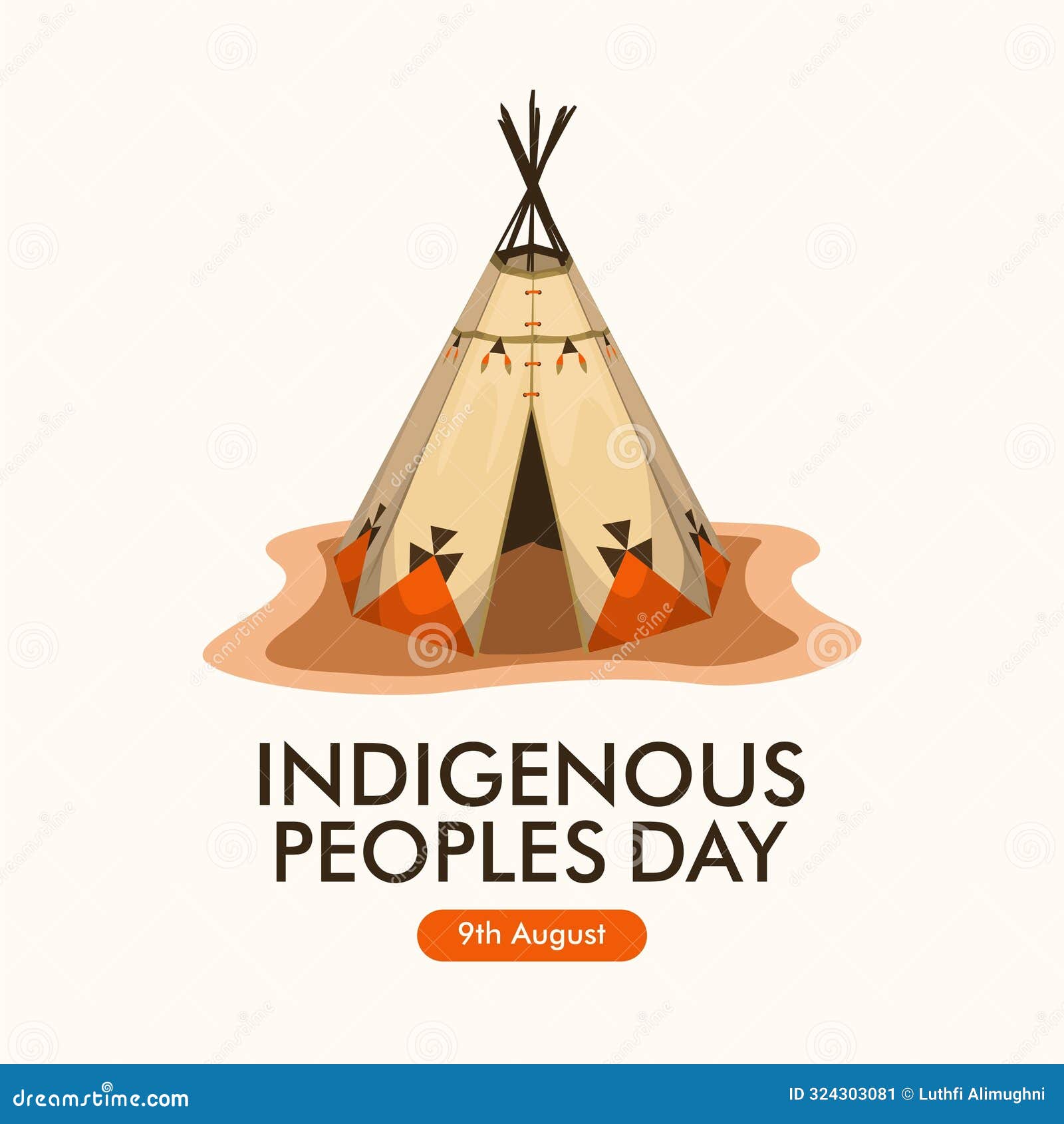 Vector Indigenous Peoples Day Poster Template Stock Vector ...