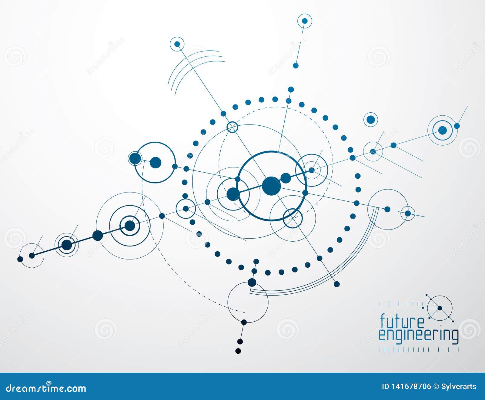 Engineering Drawing Abstract Background