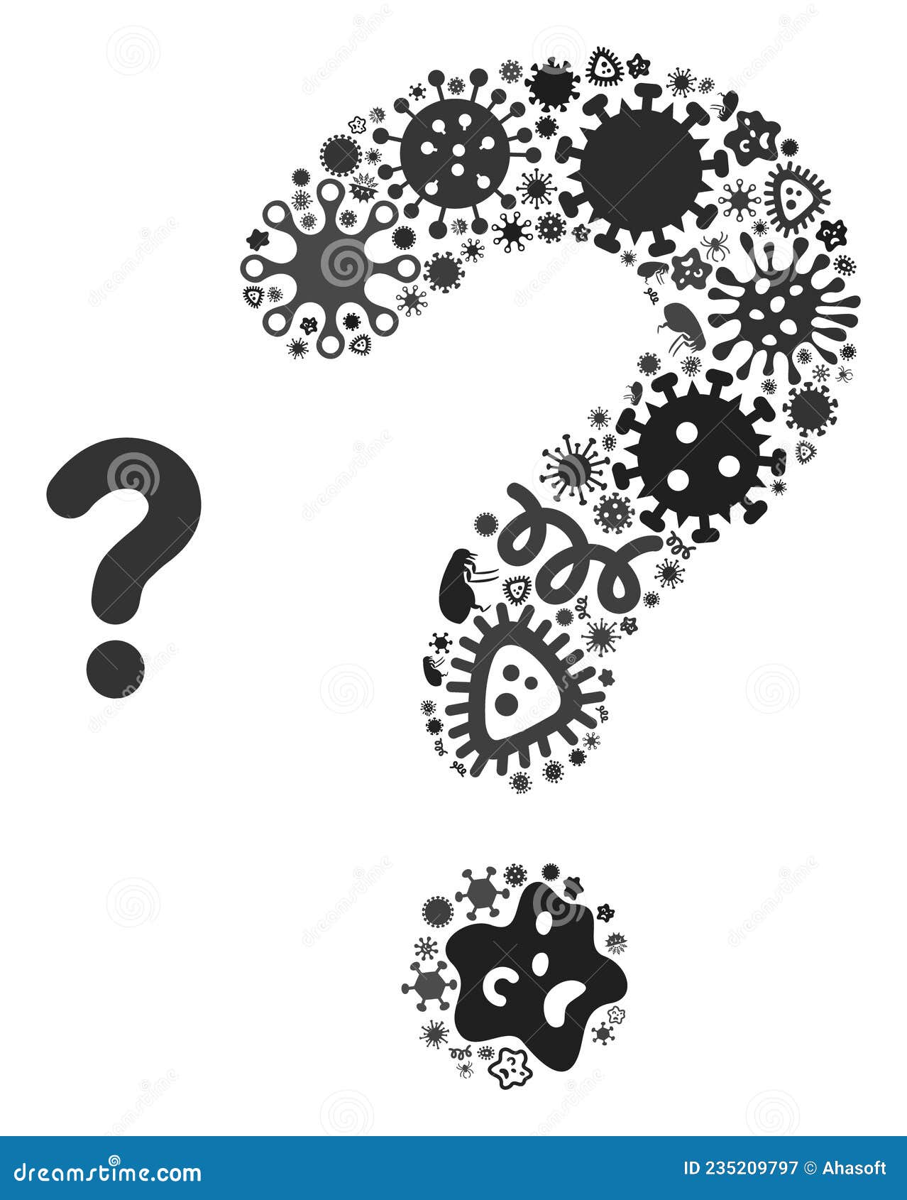 Composition About A Question Mark Stock Photo | CartoonDealer.com ...