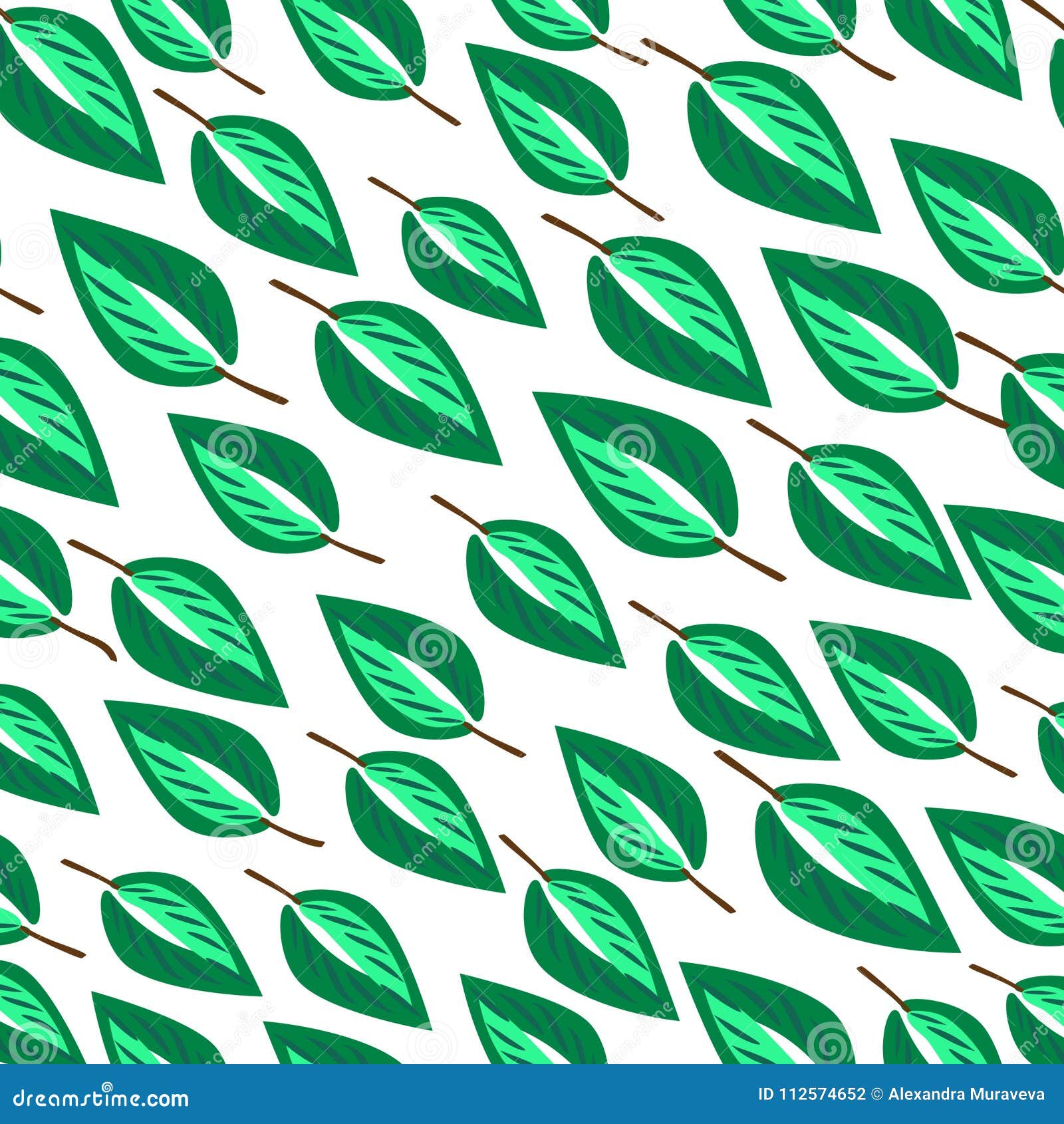 Vector Infinite Pattern with Leaves Editorial Photography ...