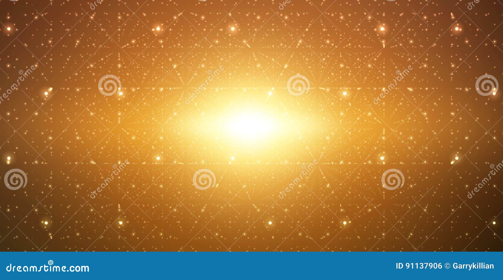 Vector Infinite Space Background. Matrix of Glowing Stars with Illusion ...