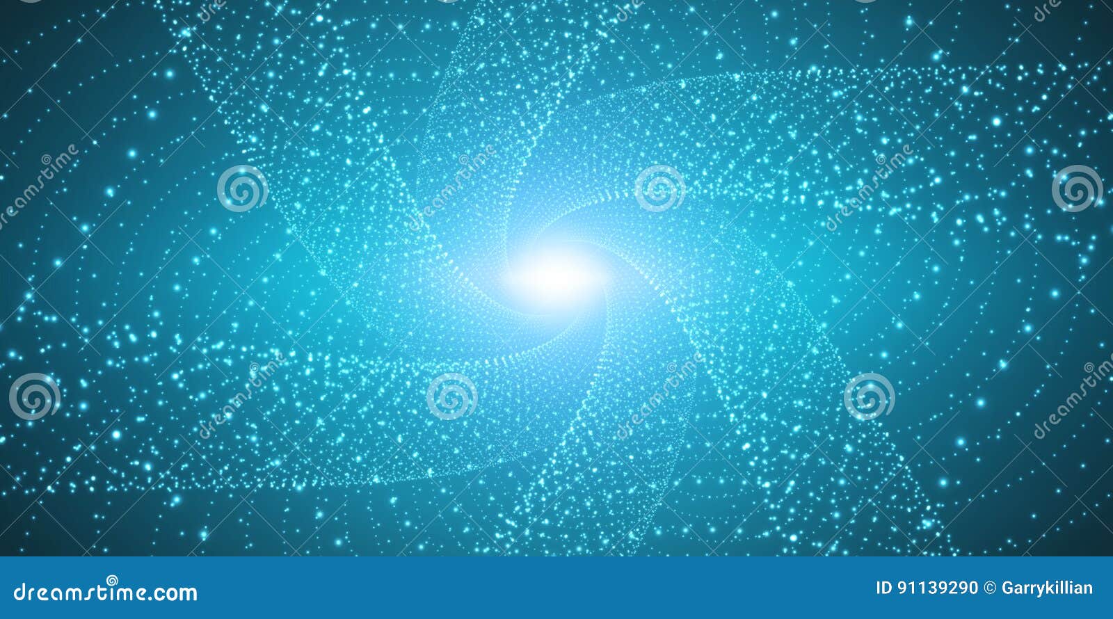 Vector Infinite Space Background. Matrix of Glowing Stars with Illusion ...