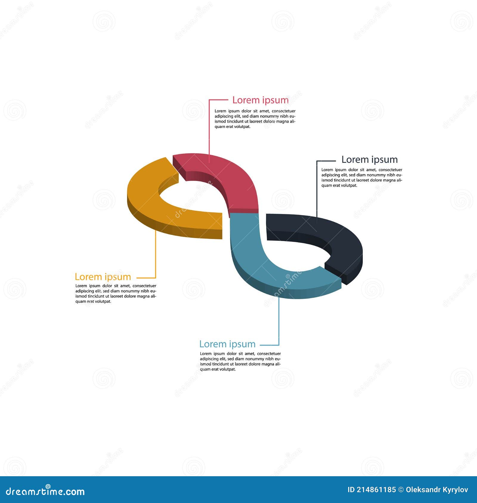 Vector Infinity Business Concepts for Infographic, Loop Business Report ...