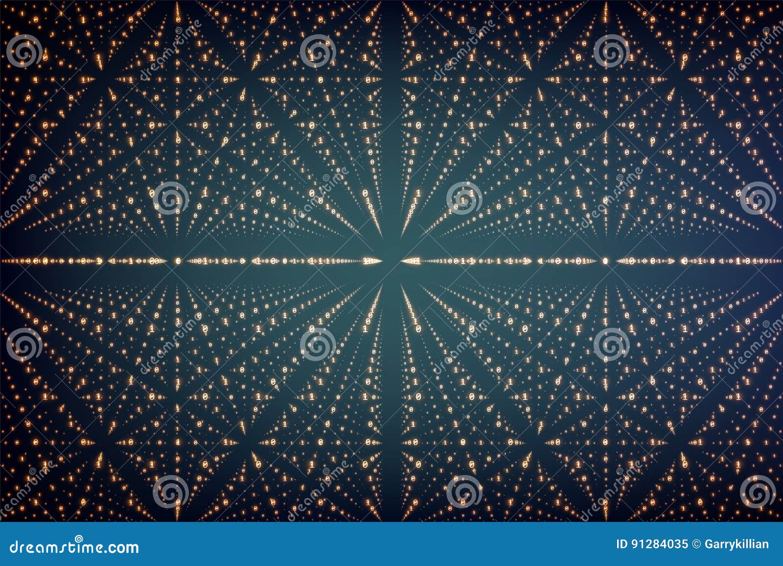 Vector Infinity Data Matrix Visualization Big Data Structure With Binary Numbers Lattice 5779