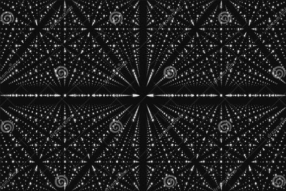 Vector Infinity Data Matrix Visualization. Grayscale Big Data Structure ...