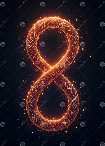 Vector of Infinity Loop Symbol of Glowing Light Trails with Religious ...