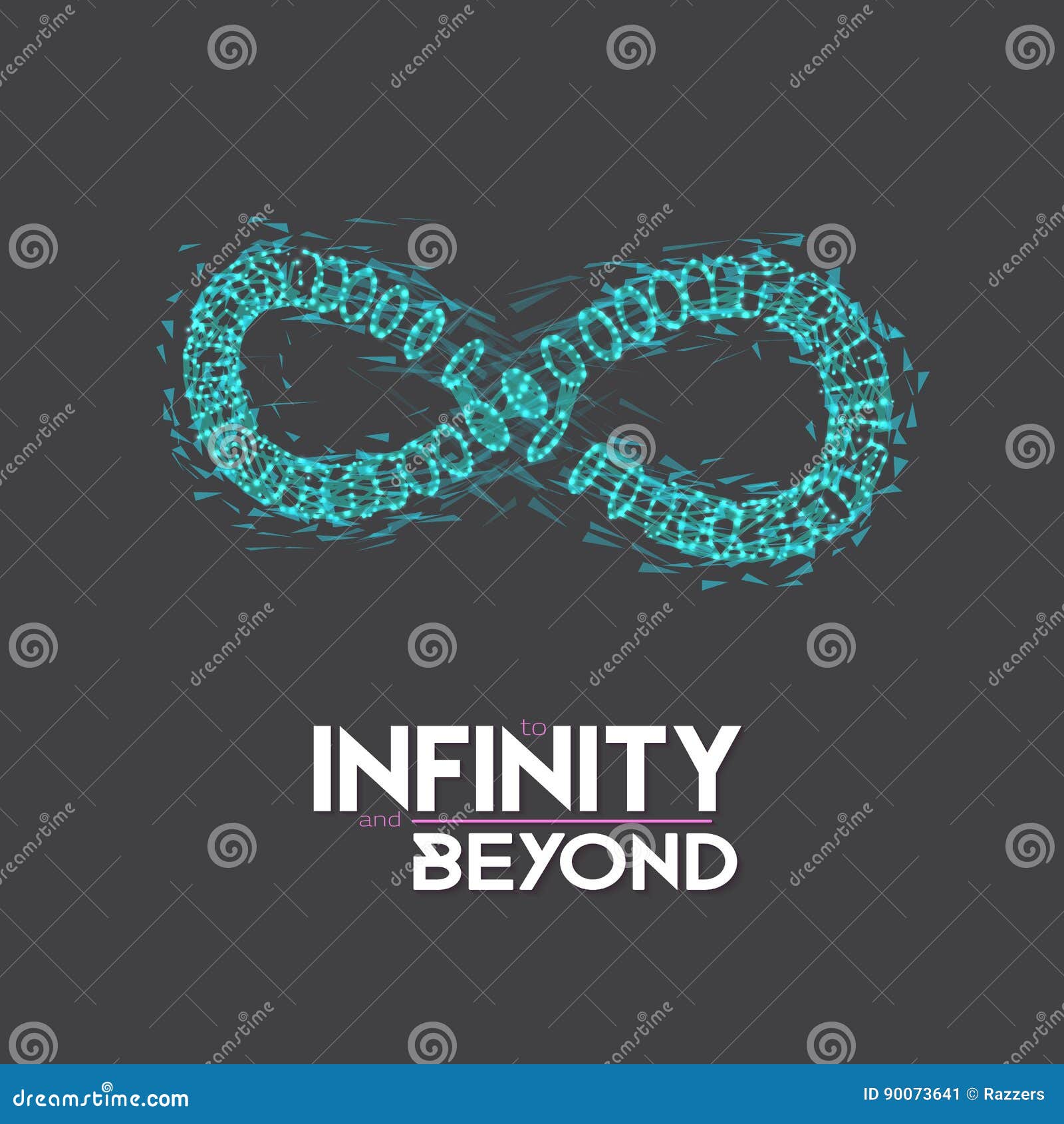 Vector Infinity Symbol stock vector. Illustration of infinity - 90073641