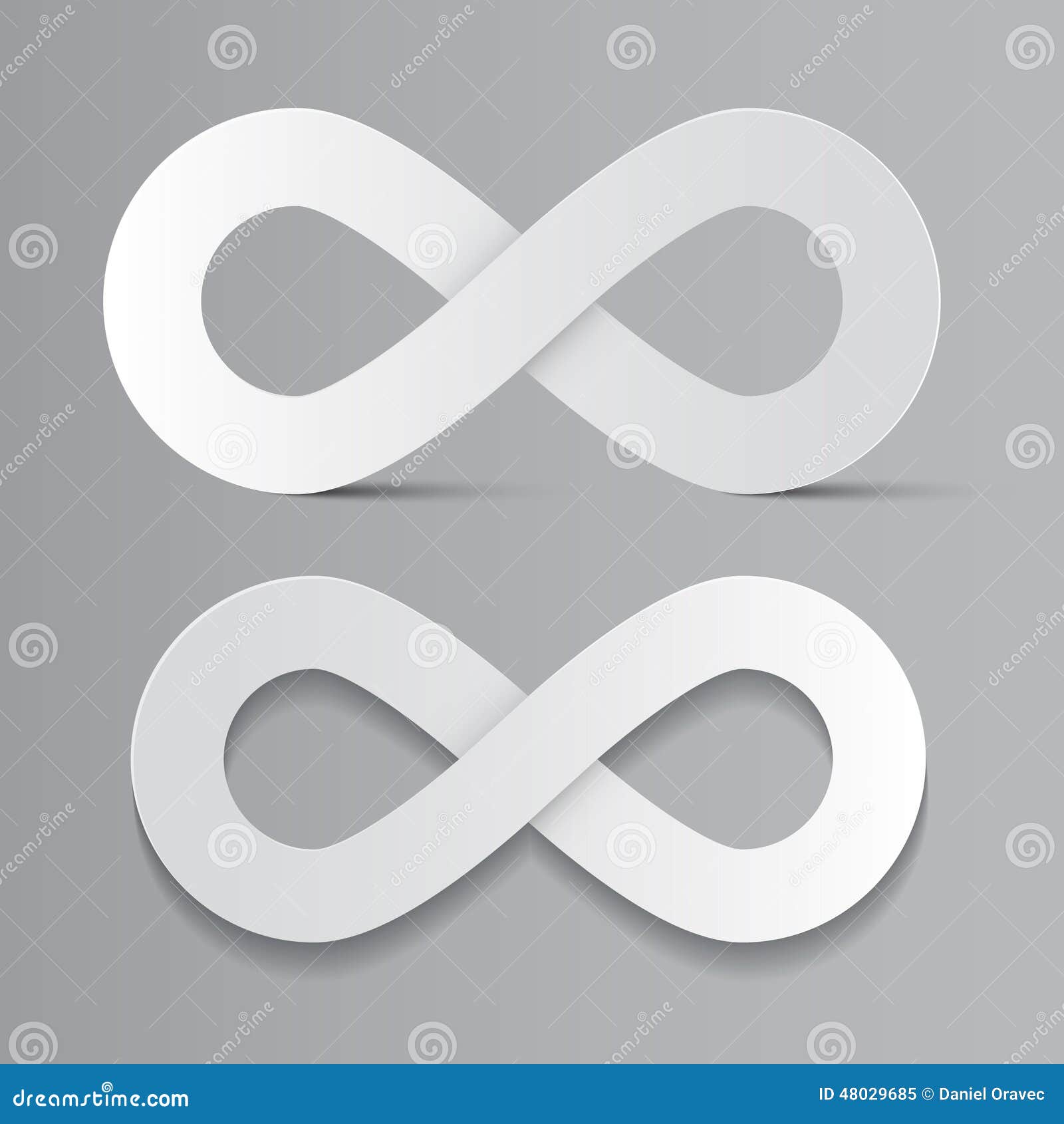 Vector Infinity Symbols stock vector. Illustration of loop - 48029685