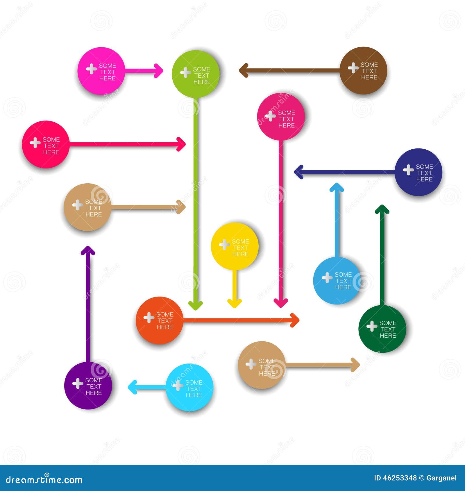 Vector Info Graphic Arrow Tags Stock Vector - Illustration of concept ...