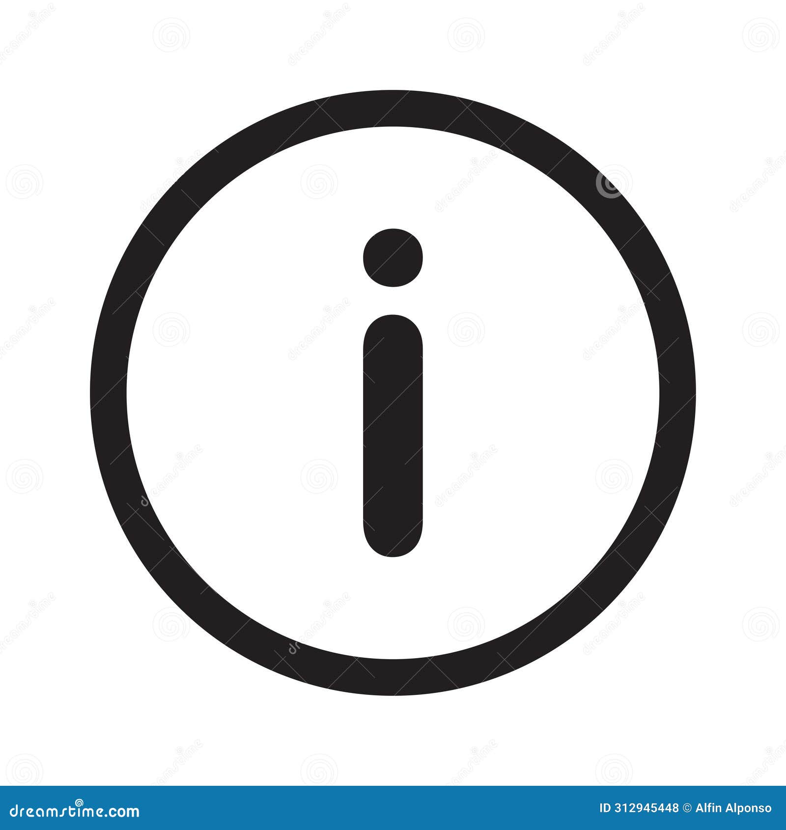 Vector Info Symbol Icon Black and White Stock Illustration ...
