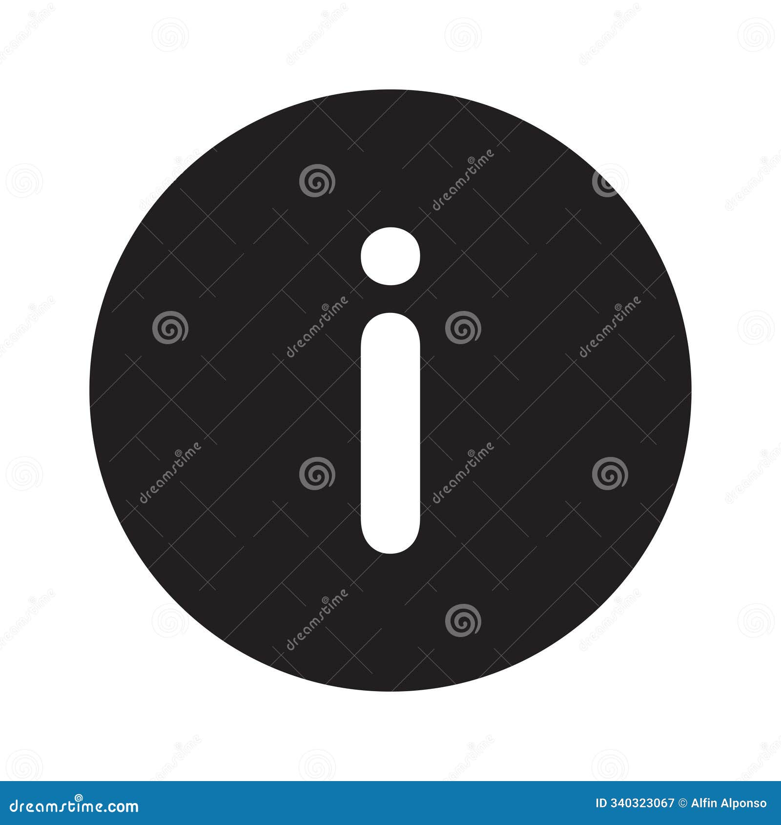Vector Info Symbol Icon Black and White Stock Illustration ...