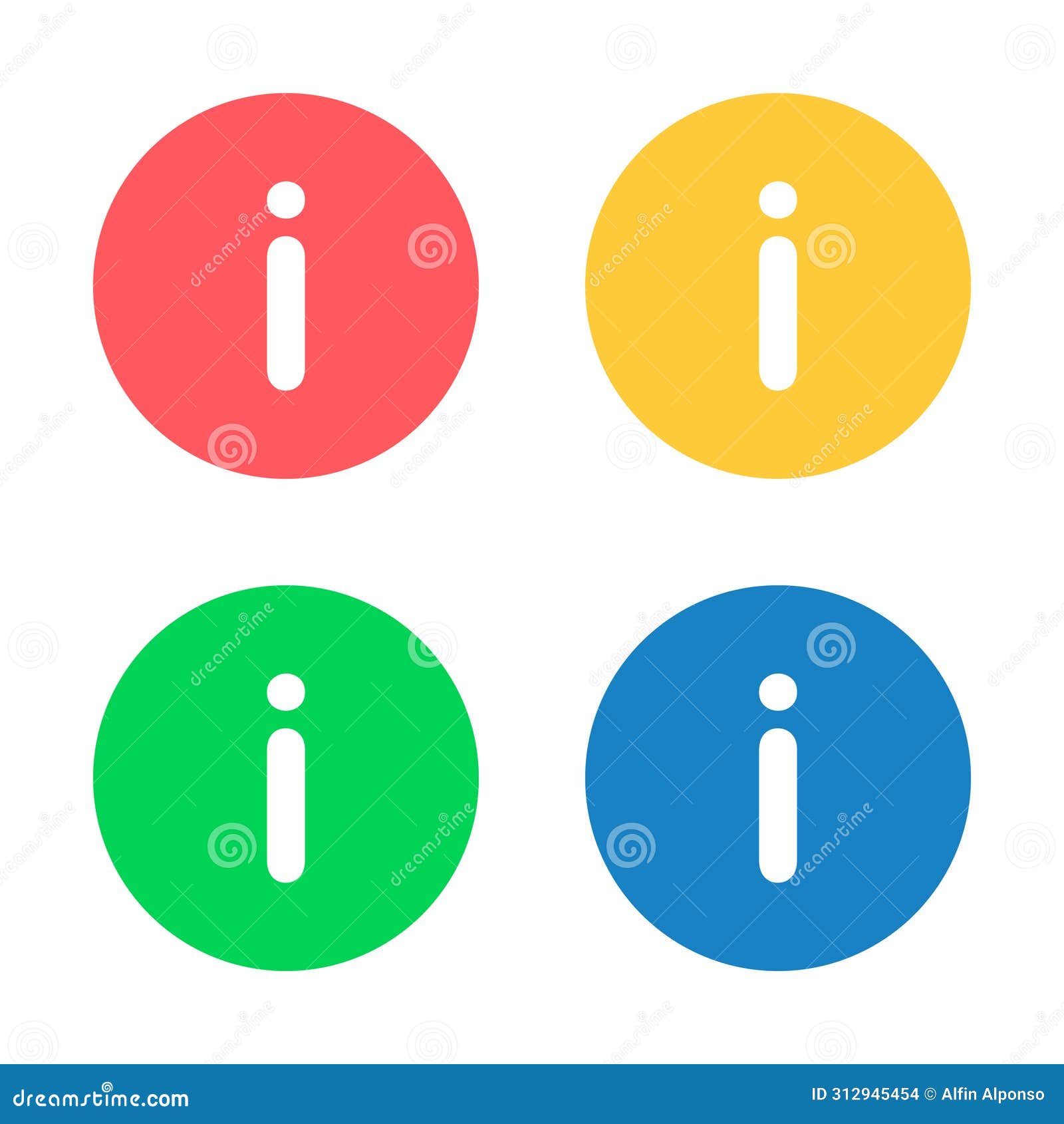 Vector Info Symbol Icon Set Stock Vector - Illustration of vector, thin ...