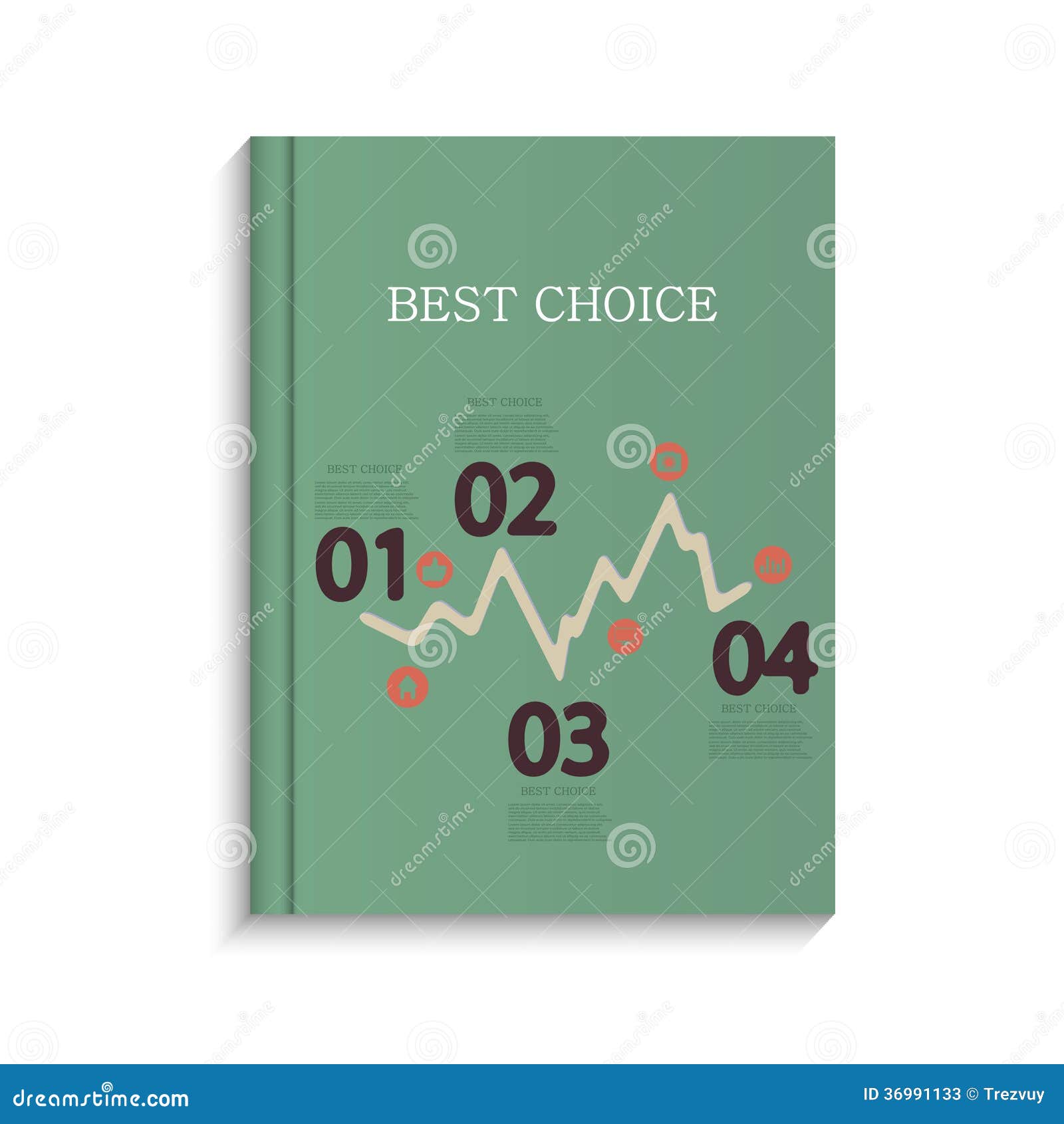 Vector Infographic Book Design Stock Vector - Illustration of info ...