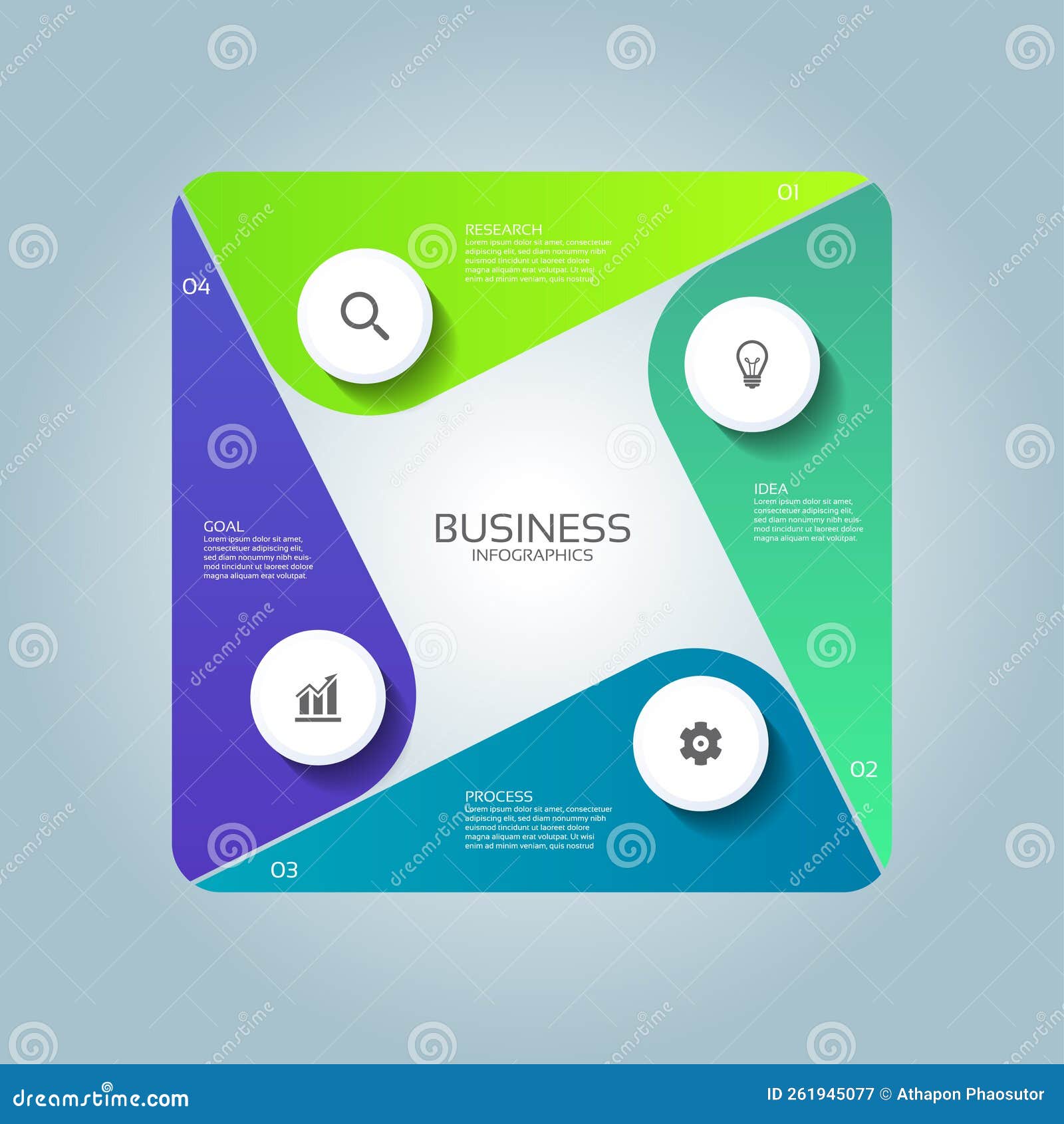 Vector Infographic Business Design Template Stock Vector - Illustration ...
