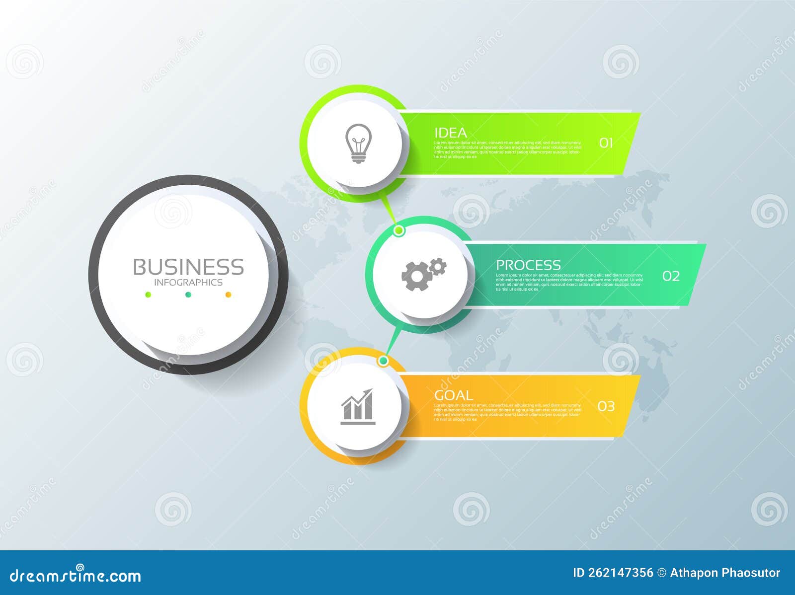 Vector Infographic Business Design Template Stock Vector - Illustration ...