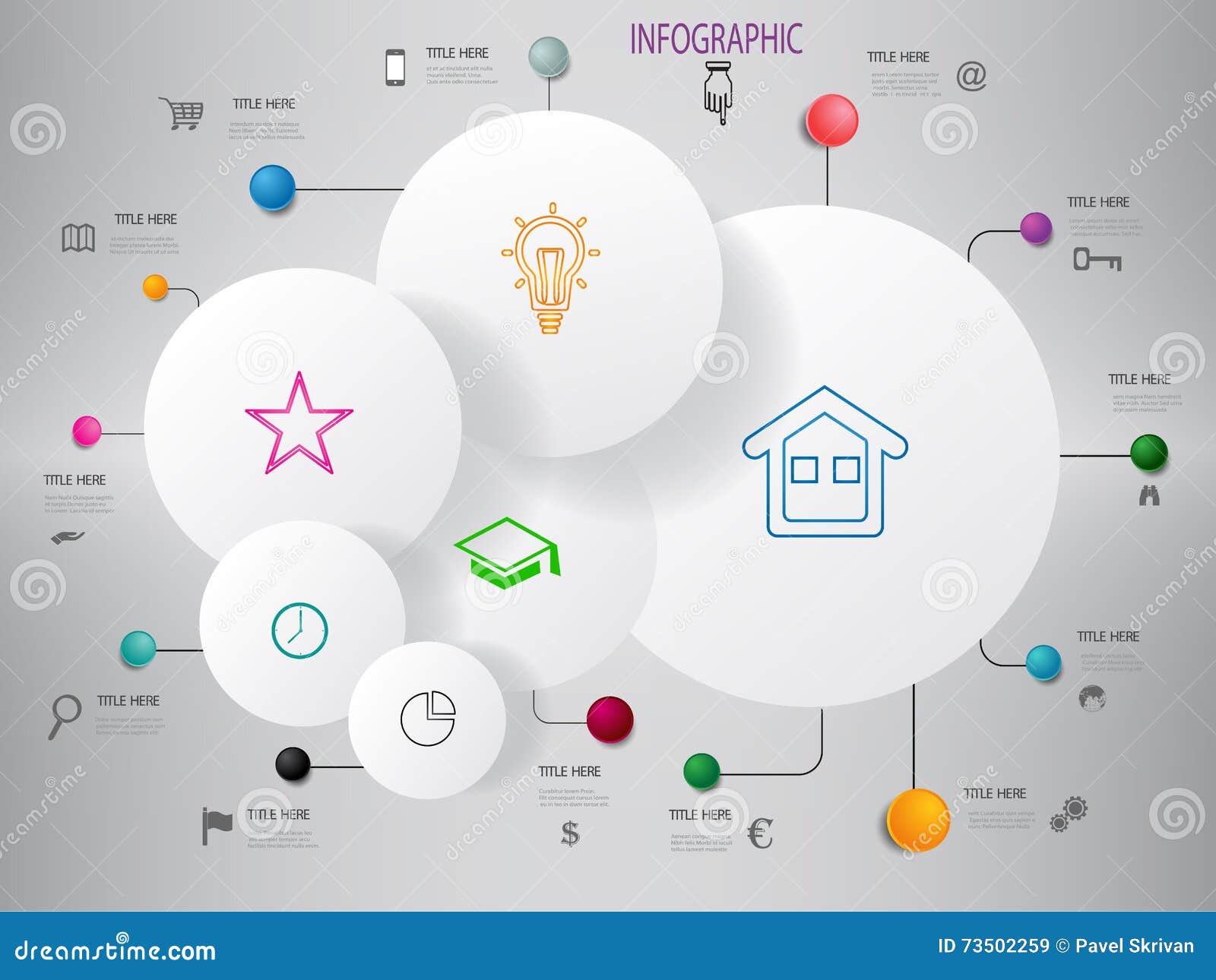 Vector Infographic Composition Stock Vector - Illustration of sale ...