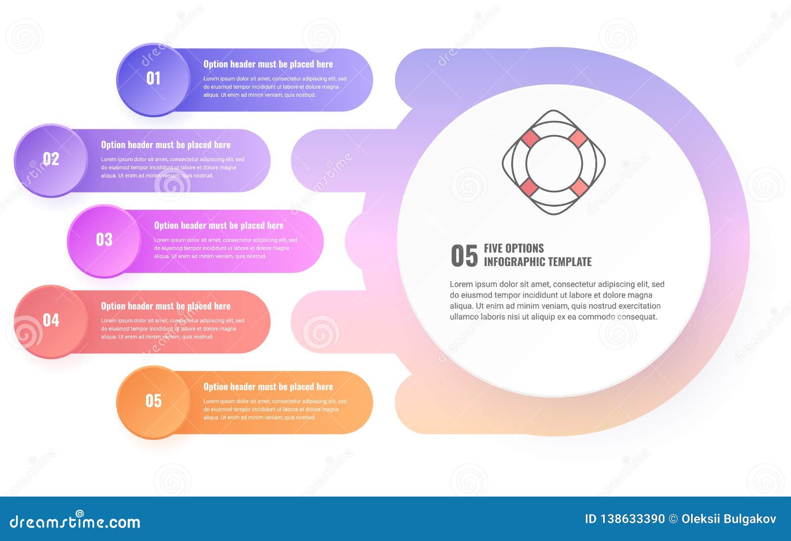 Five Steps Infographic Template Stock Vector - Illustration of ...